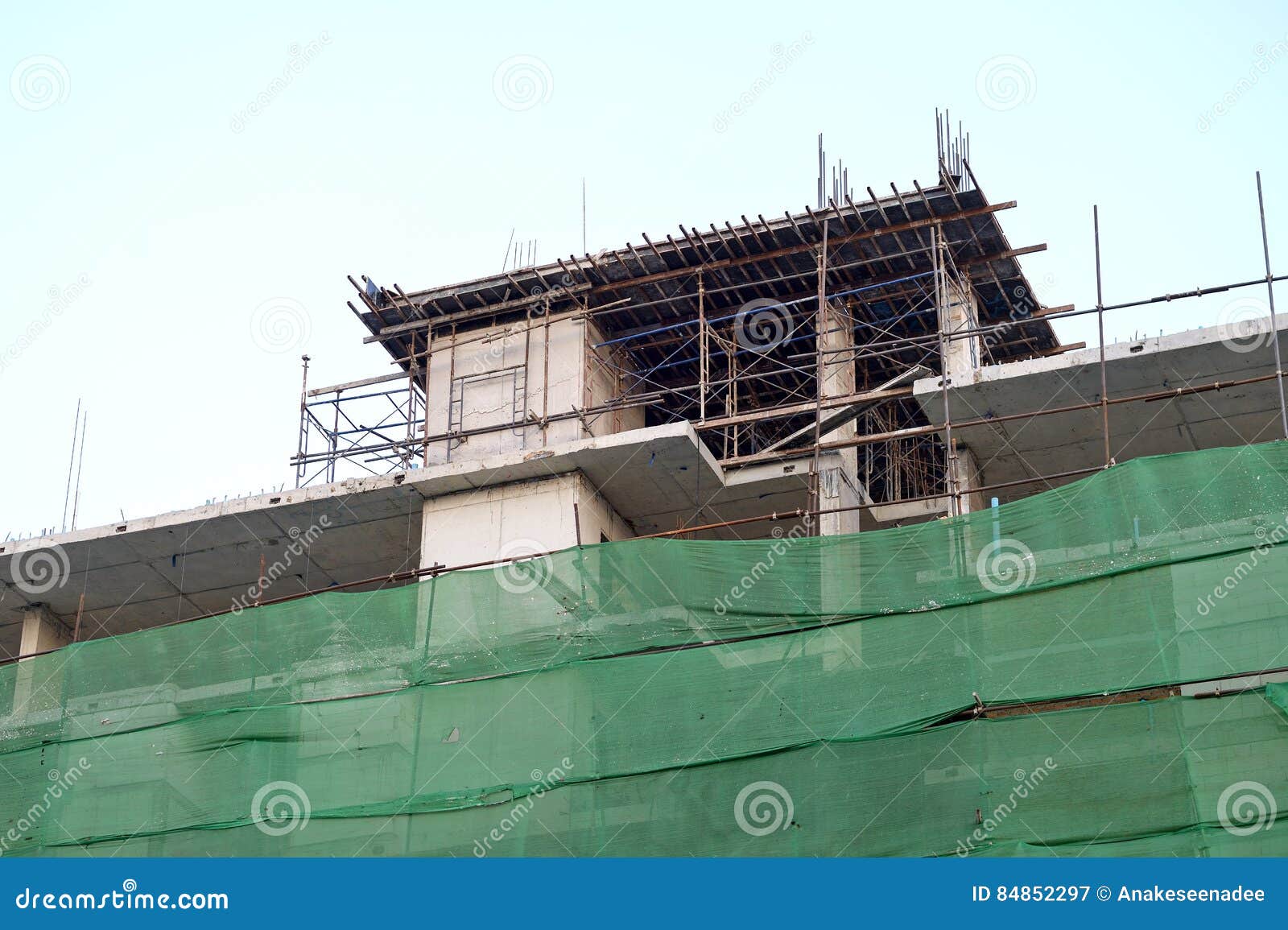 Green Mesh Construction stock image. Image of broken - 84852297