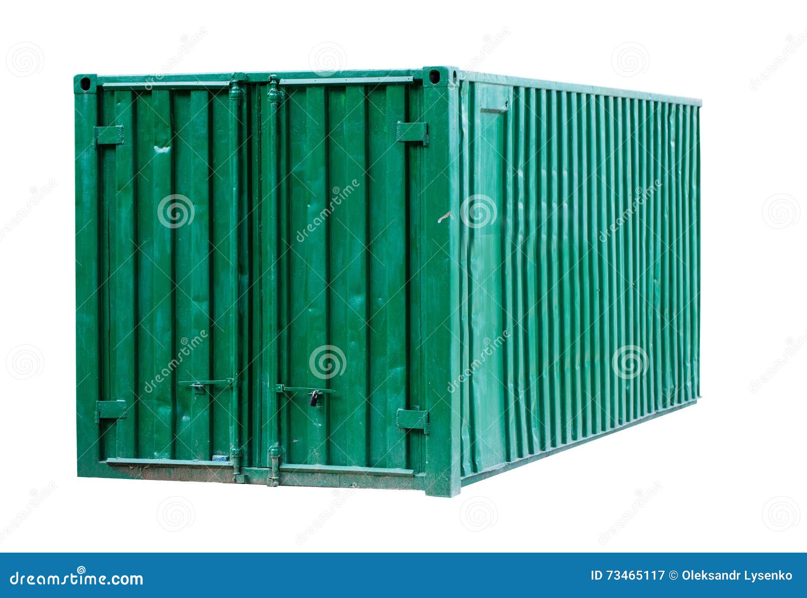 Green metal container stock image. Image of container - 73465117