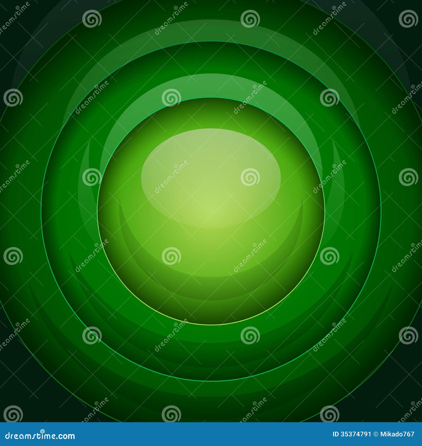 Green metal round shapes stock vector. Illustration of color - 35374791