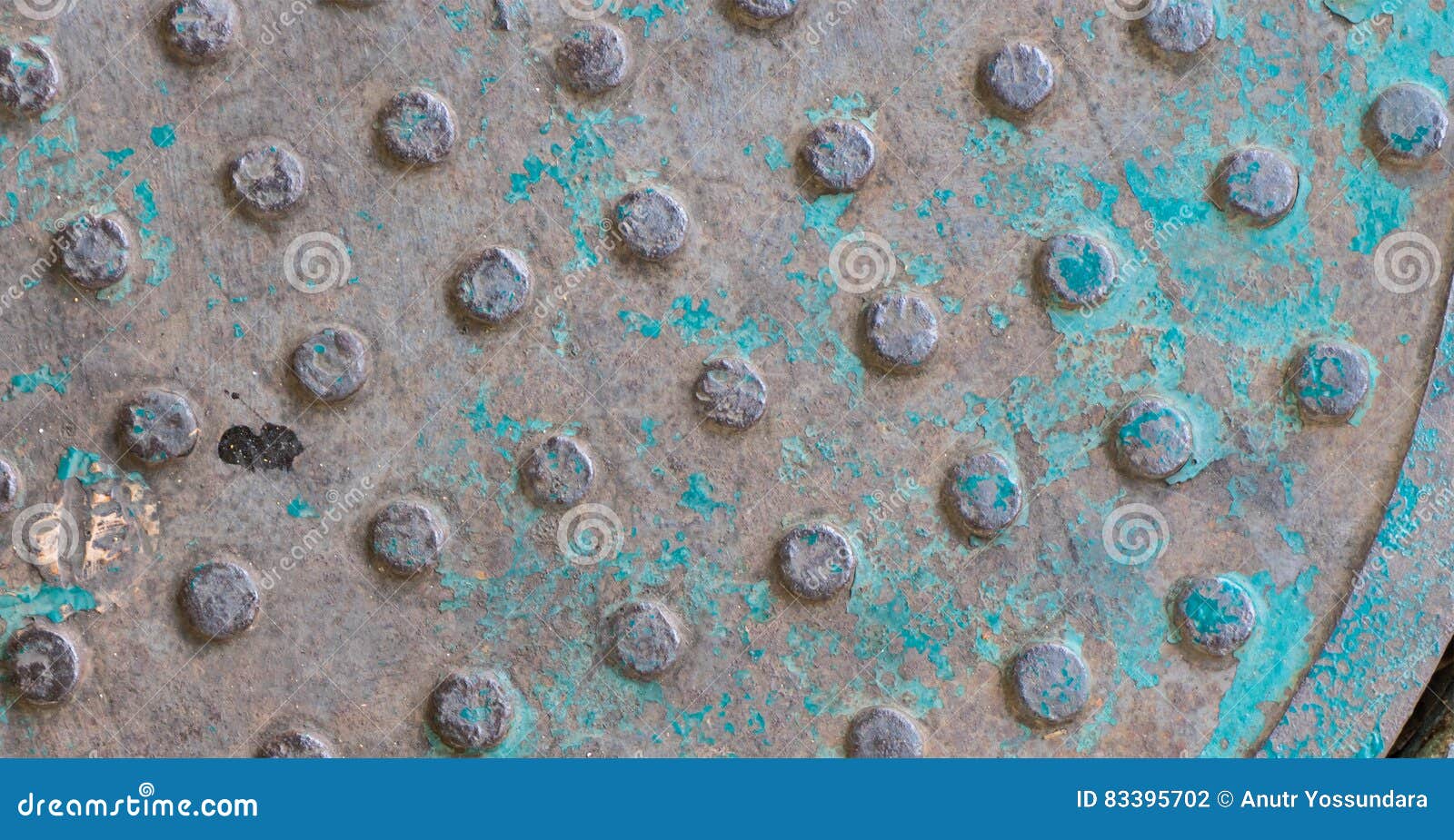 Green Metal Sewer Cover Plate Texture. Stock Photo - Image of street ...