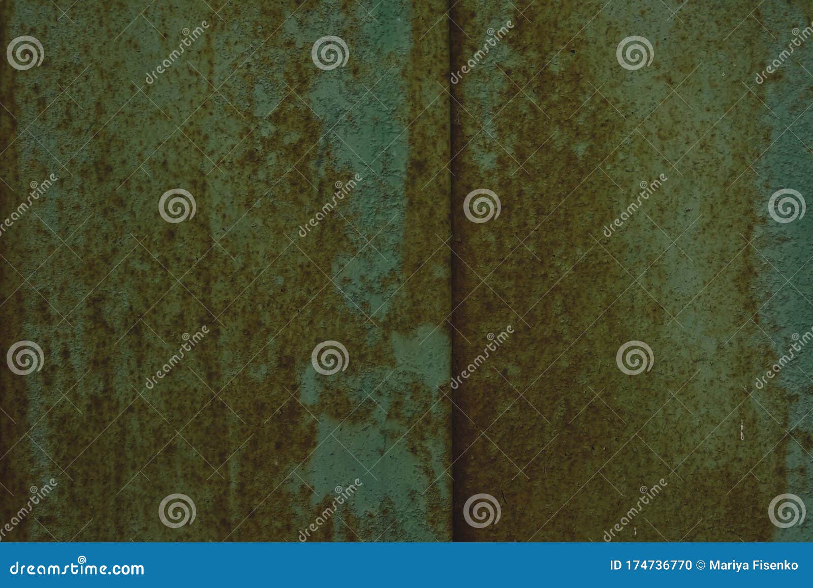 Green Metal Sheet with Rust, with Corrosion Stock Photo - Image of aged ...