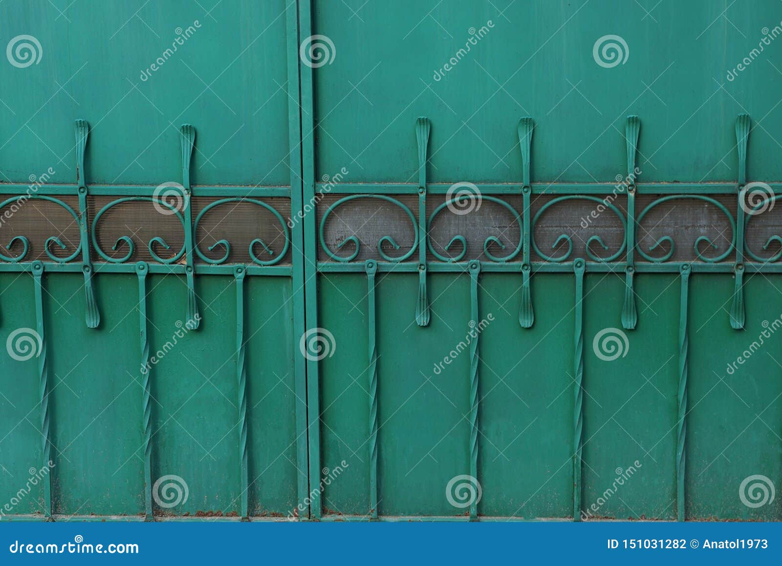 Metal Texture of Iron Wall with Forged Pattern Stock Photo - Image of ...