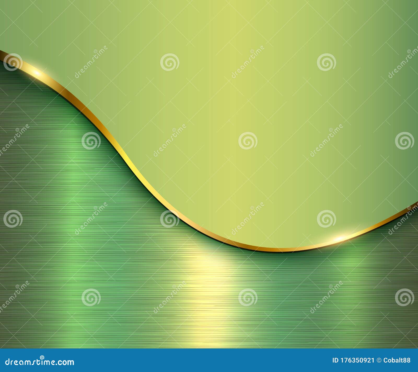 Green metallic background stock vector. Illustration of brushed - 176350921