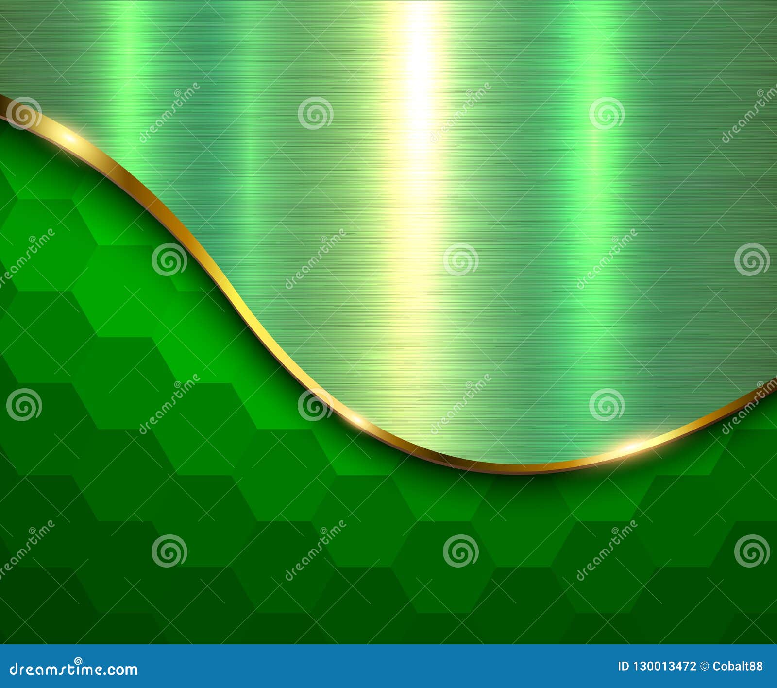 Green metallic background stock vector. Illustration of blank - 130013472