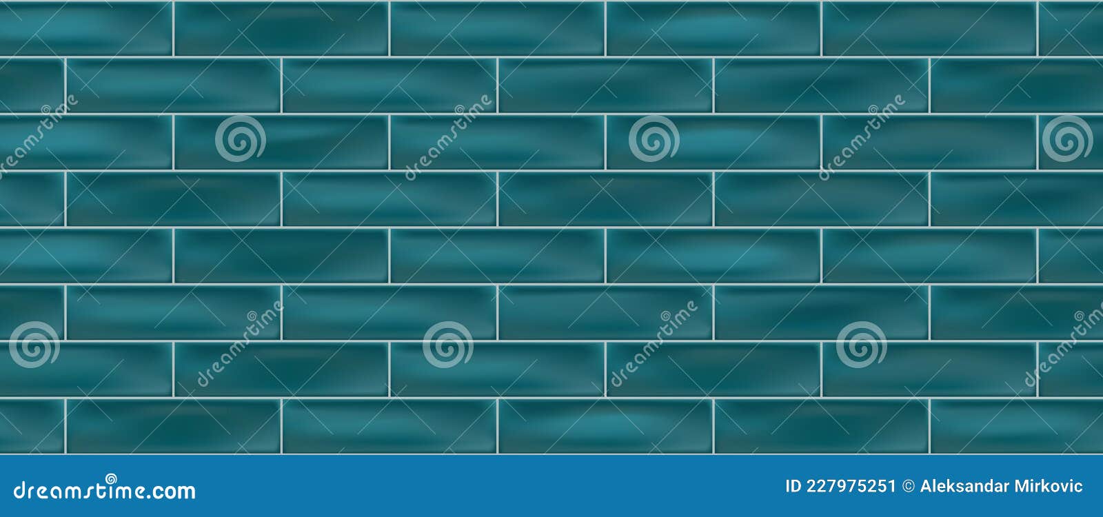 Green Metro Brick Ceramic Tiles Stock Vector - Illustration of ...
