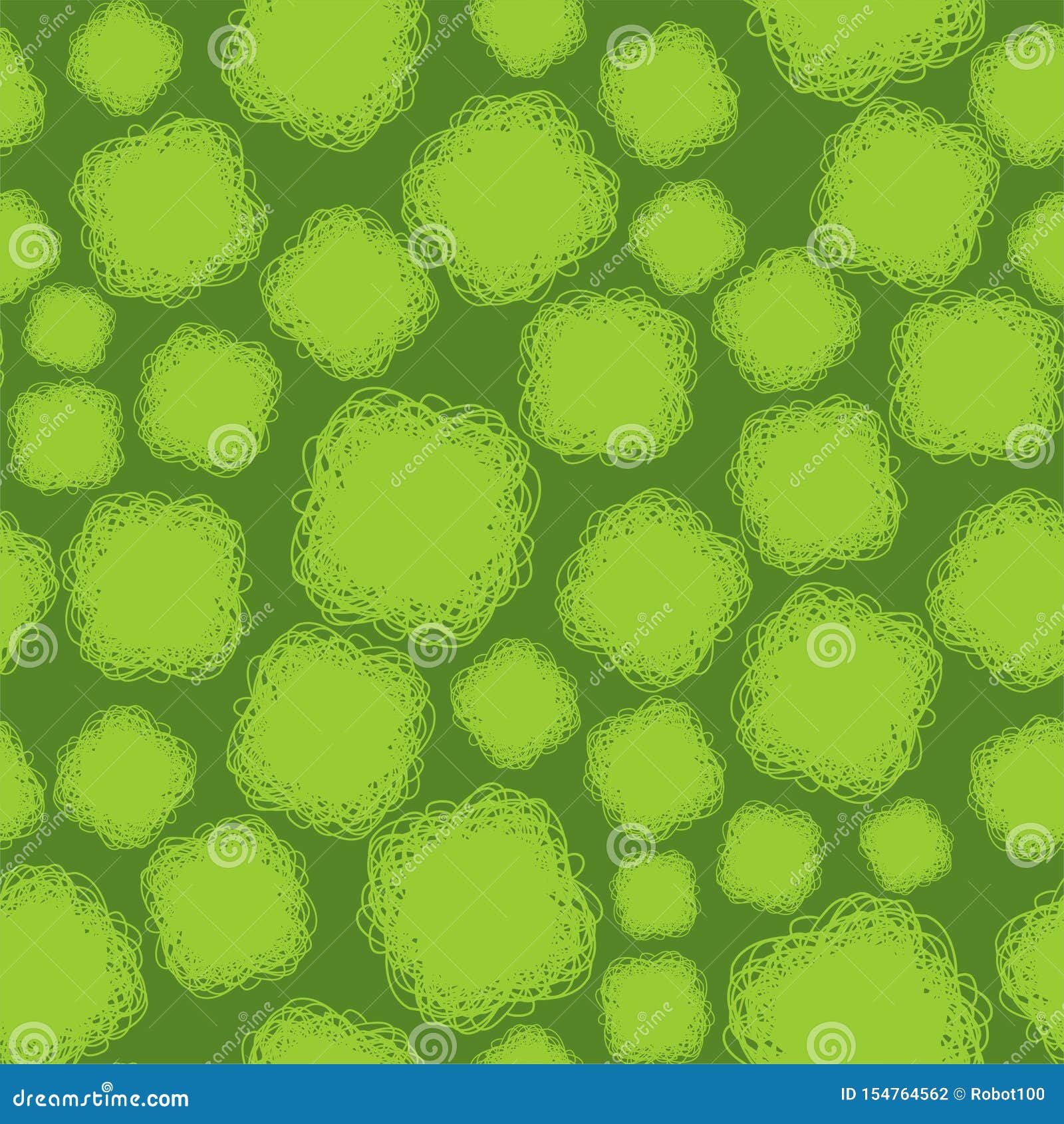 Green Microbe Pattern Seamless. Mold Cells Virus Background Stock ...