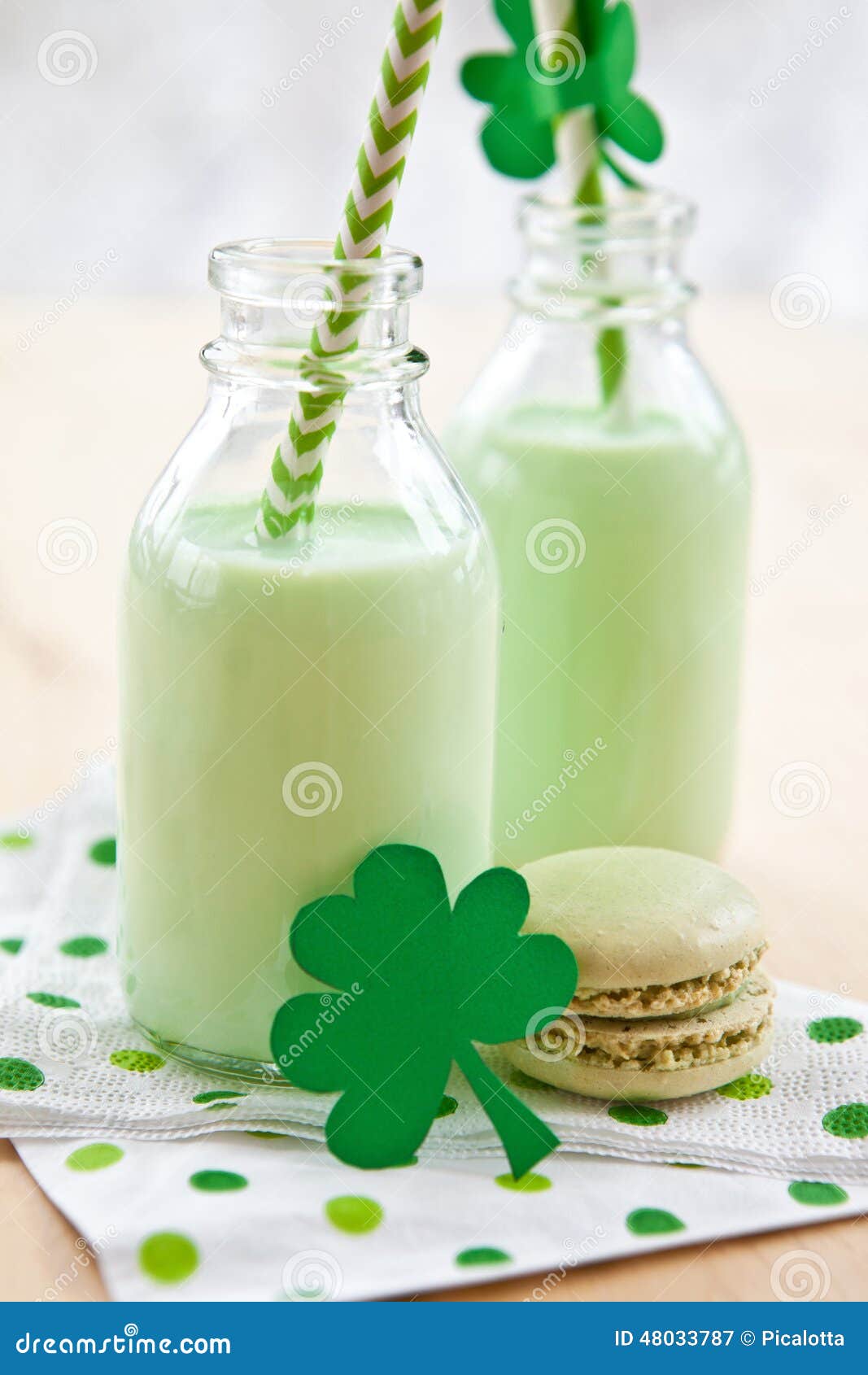Green Milkshake stock image. Image of fresh, decorative - 48033787
