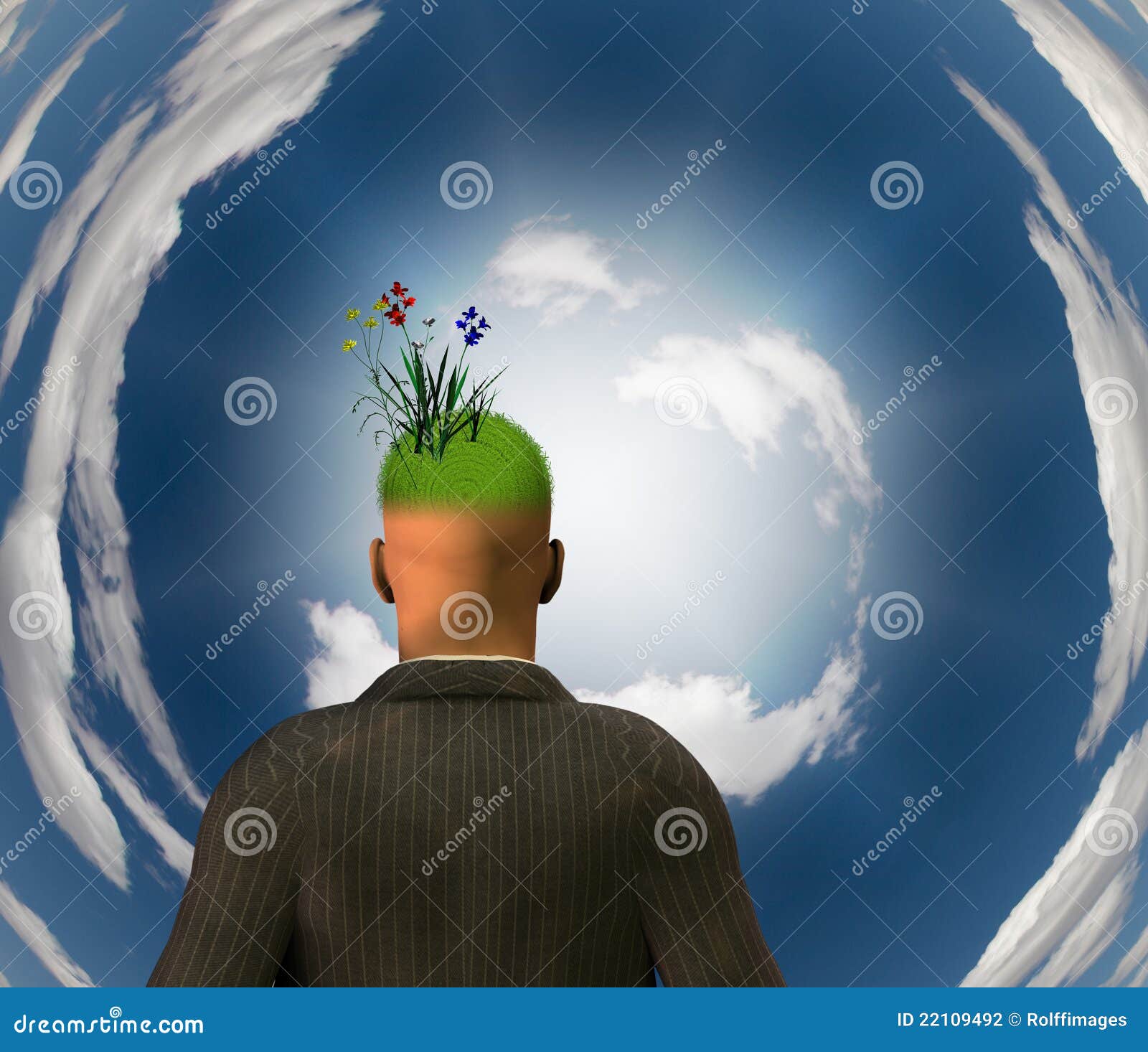 Green Mind stock illustration. Illustration of growth - 22109492