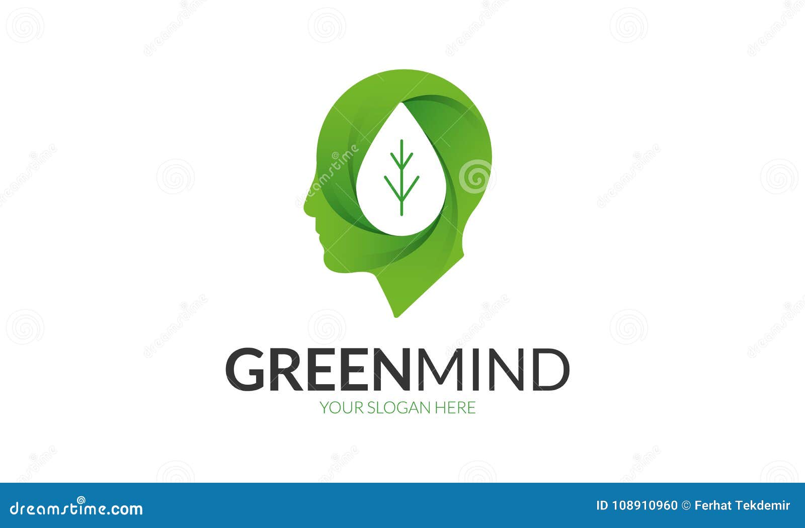 Green Mind Template stock vector. Illustration of consultant - 108910960