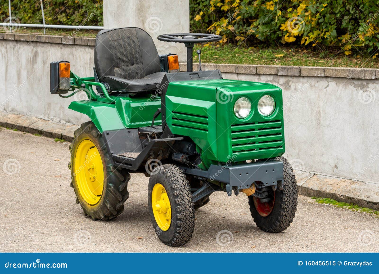 Mini Tractor With Bucket. Repair Work With A Tractor Stock Photography ...