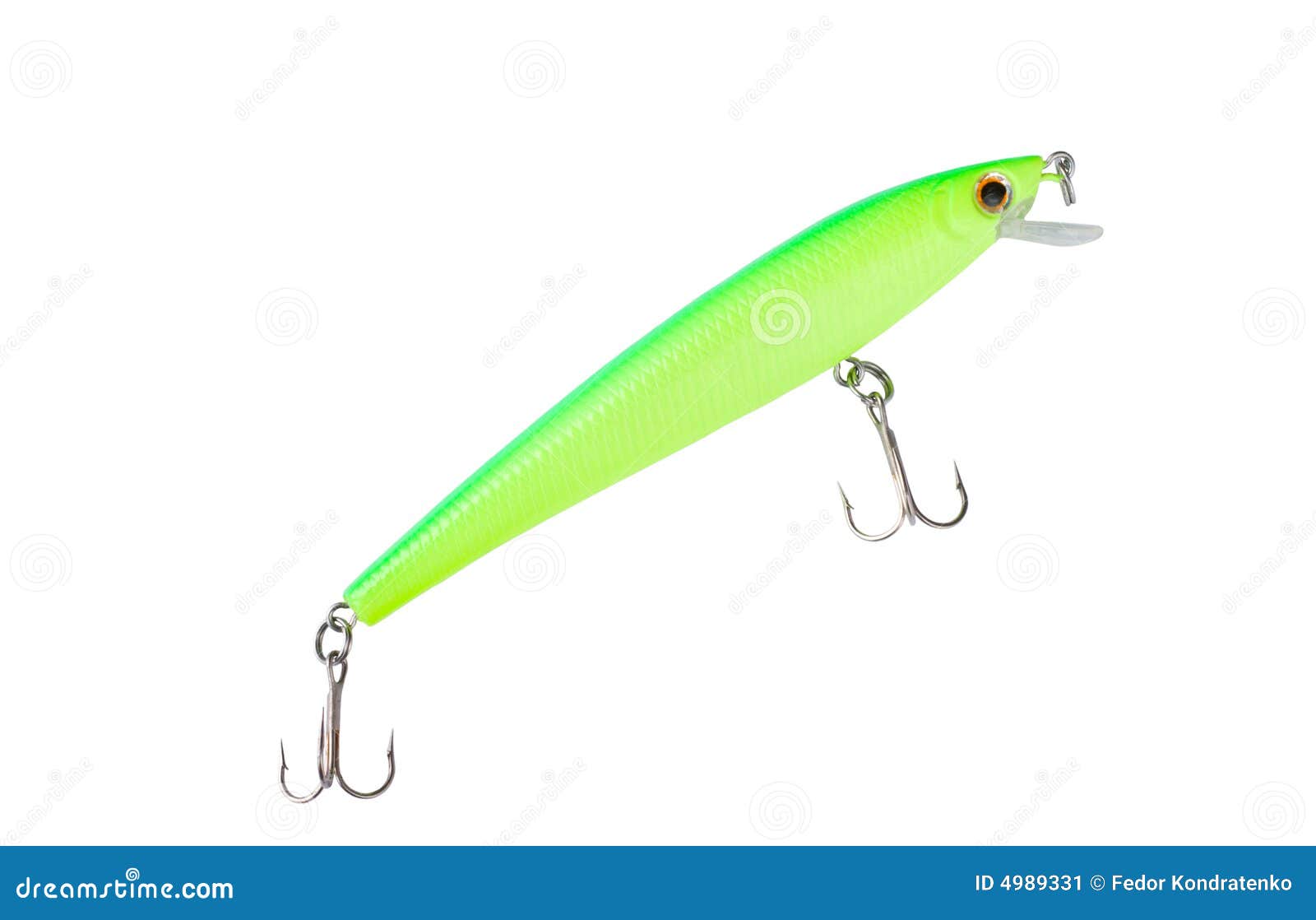 Green minnow lure stock image. Image of sport, sharp, bait - 4989331
