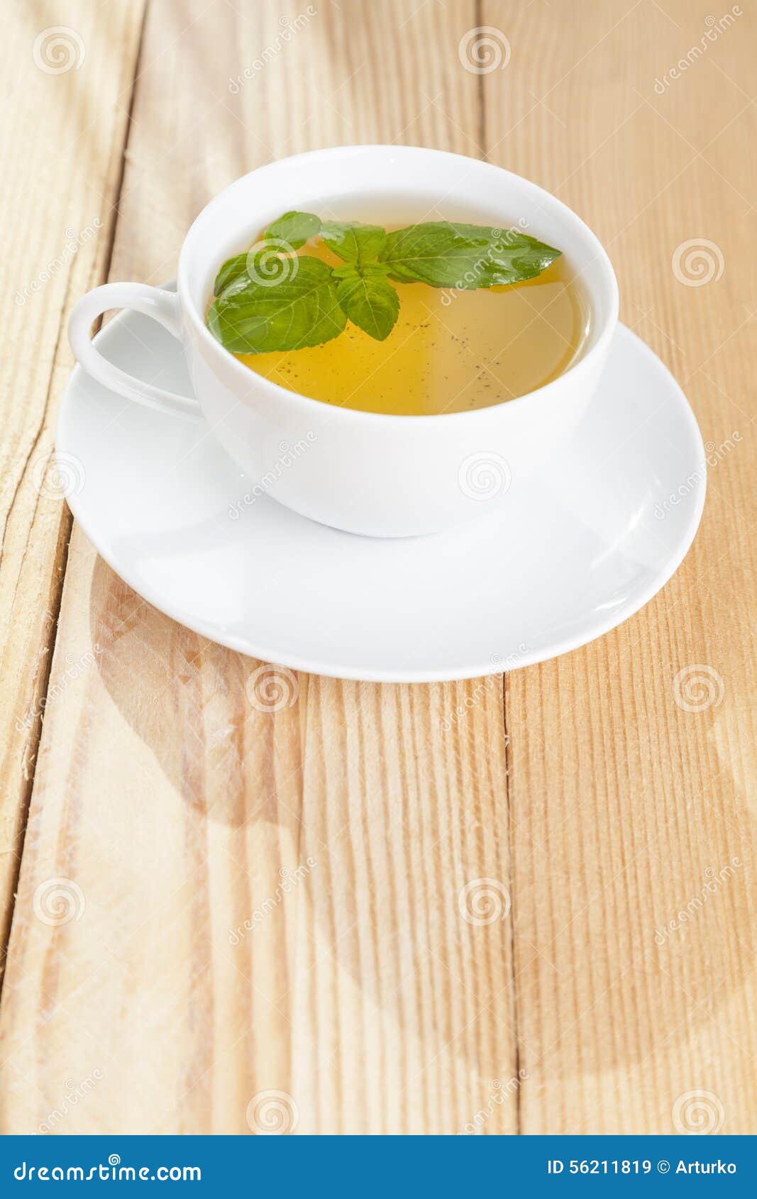 Green mint tea stock image. Image of natural, herbal - 56211819