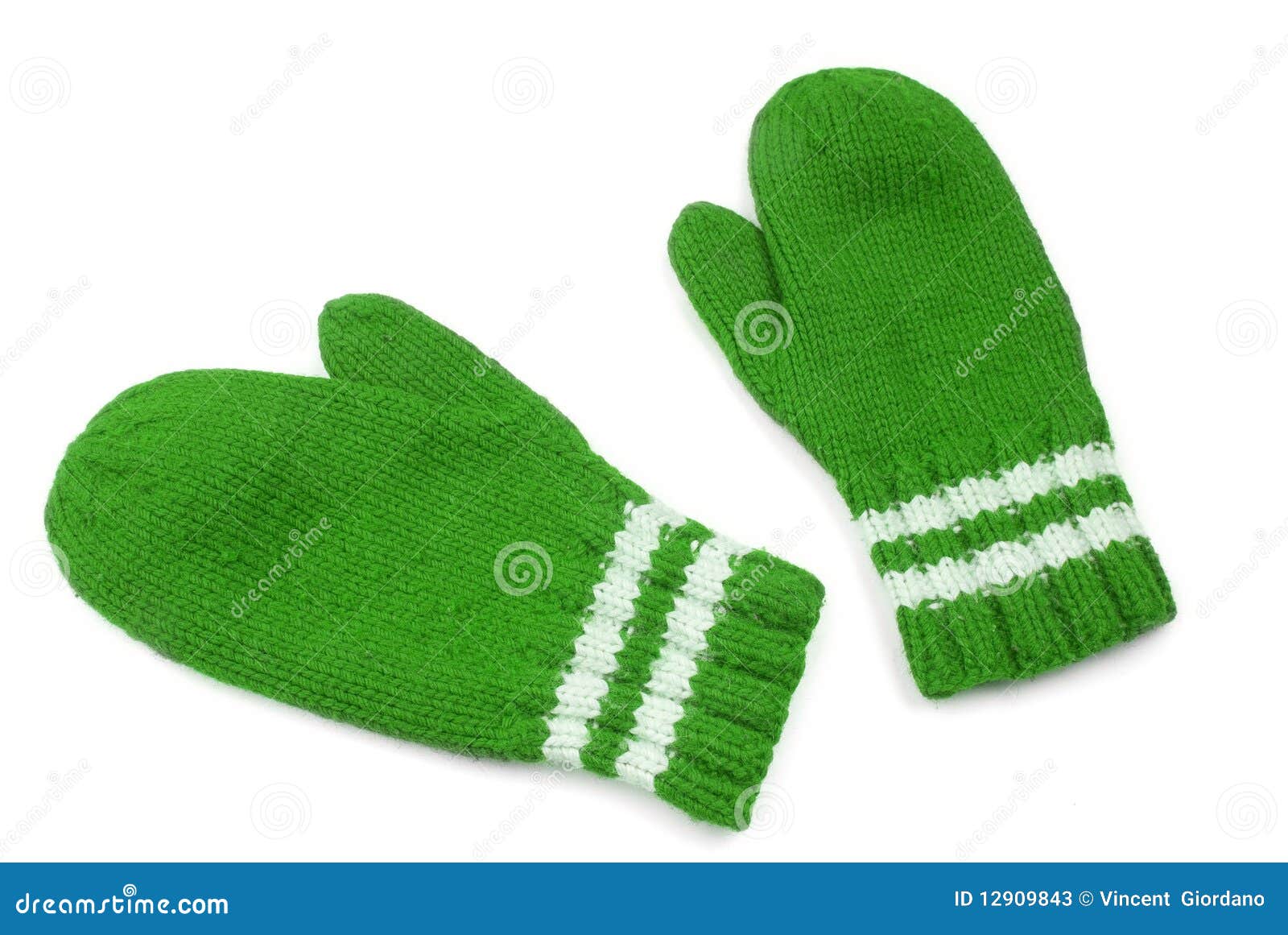 Green mittens stock image. Image of december, hands, girl - 12909843