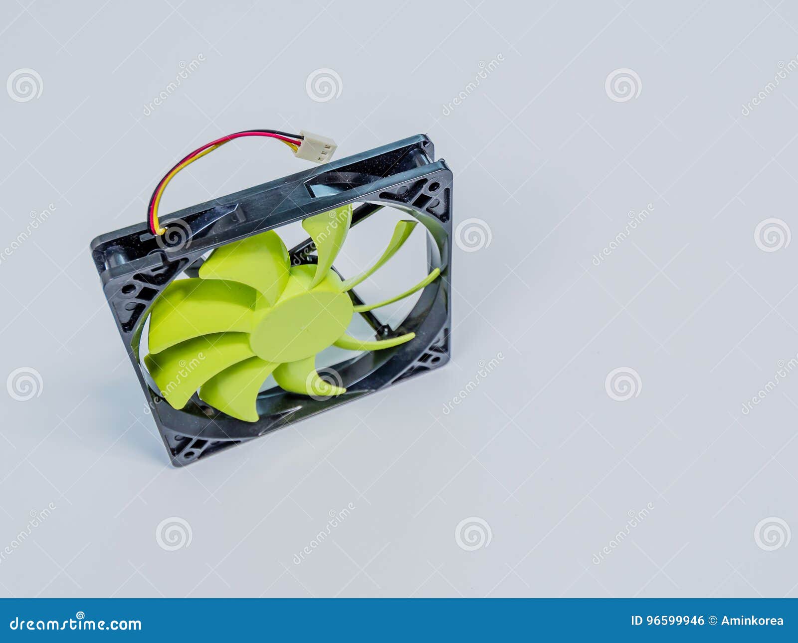 Green 120mm Computer Case Fan Stock Photo - Image of blowing, overheat ...