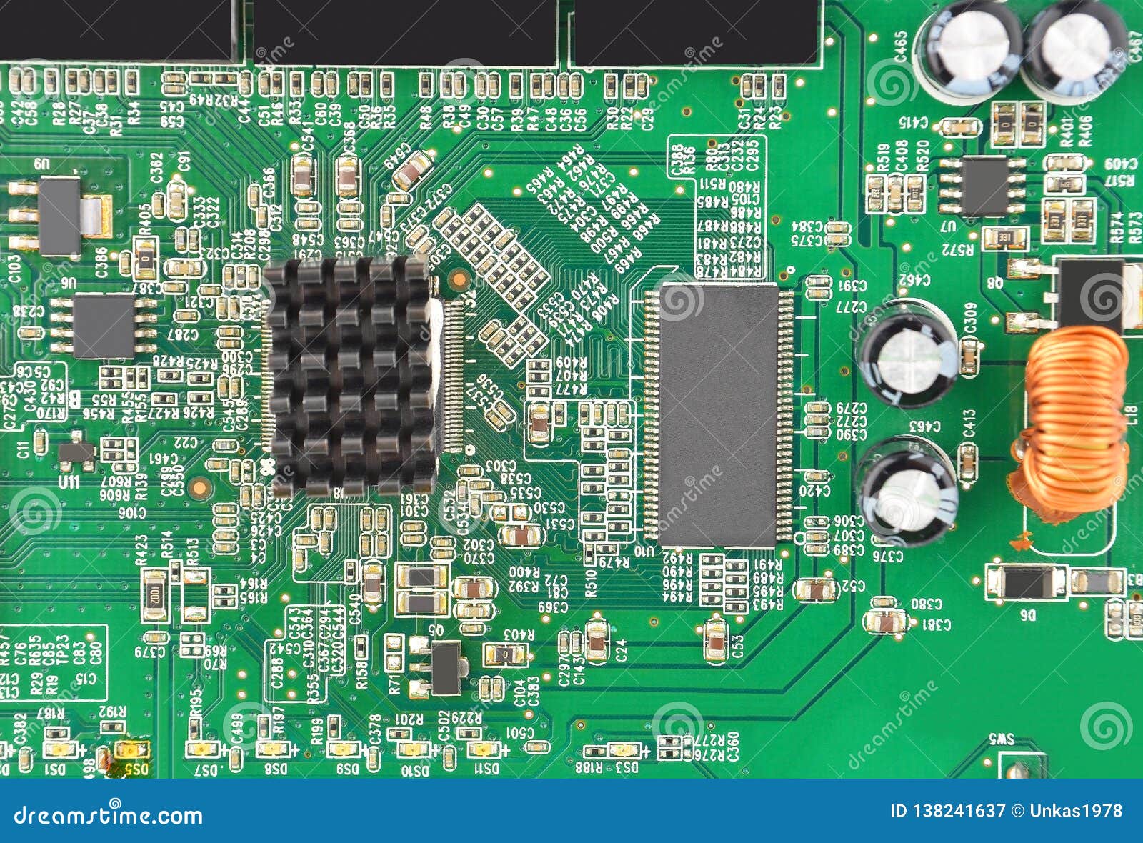 Green modem motherboard stock image. Image of binary - 138241637