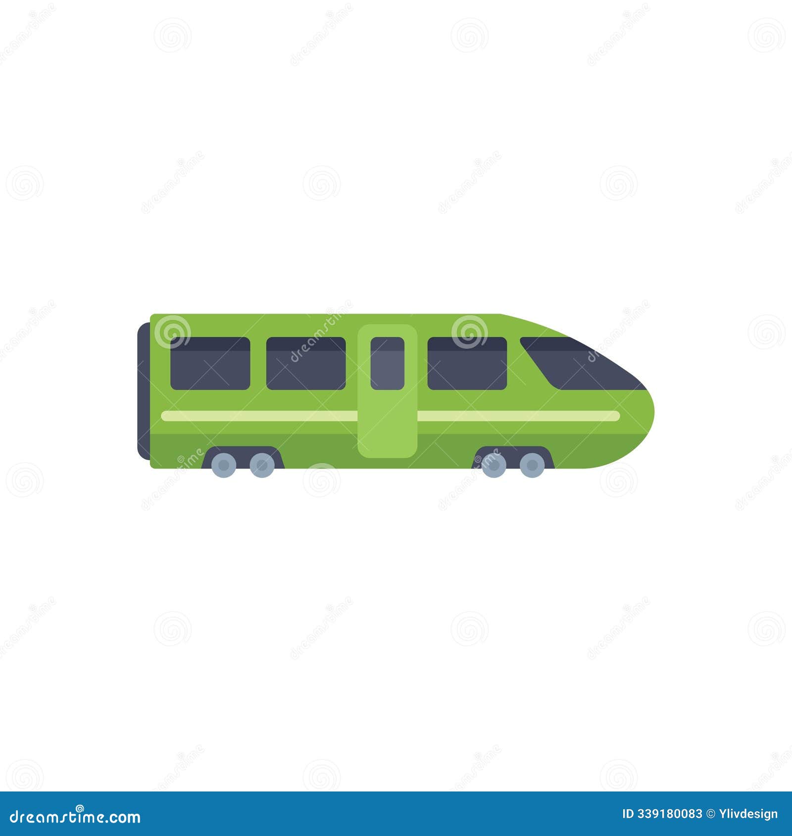 Modern High Speed Train Approaching Station Platform Stock Illustration ...