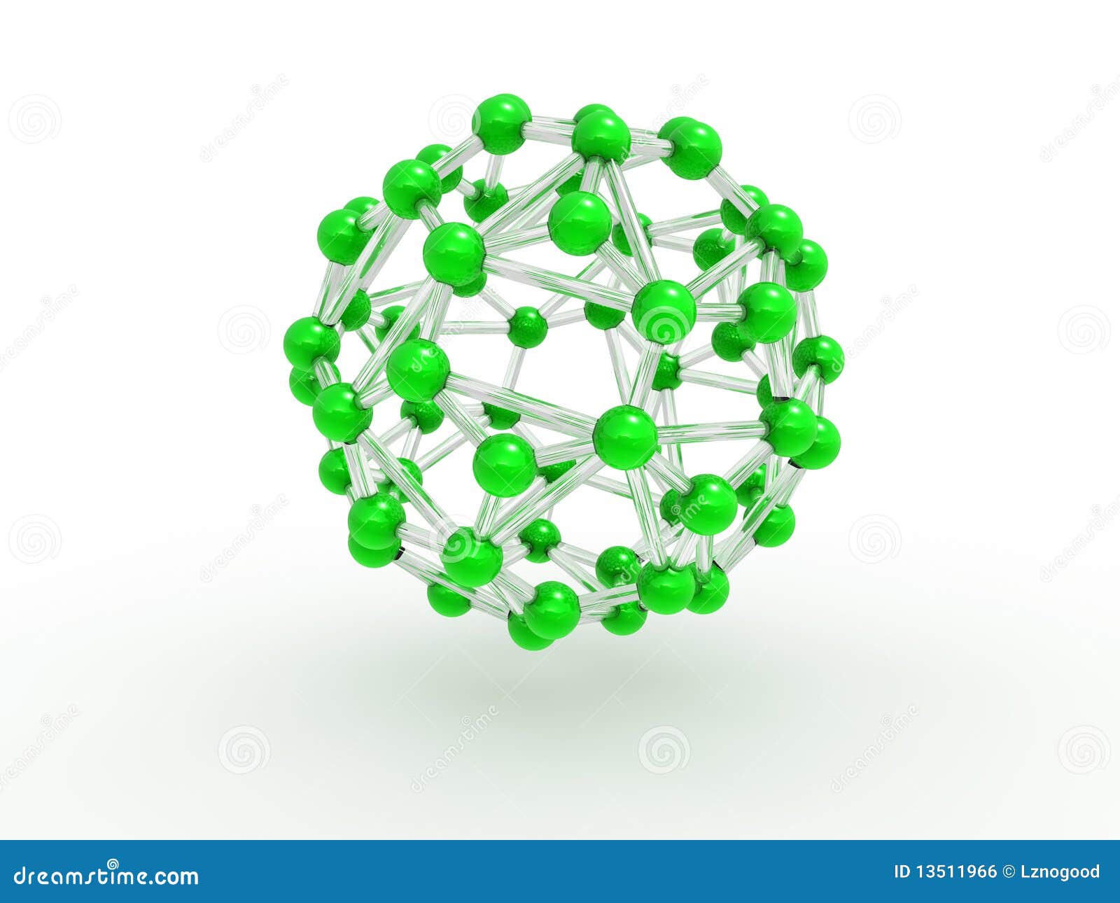 Green molecular concept stock illustration. Illustration of atom - 13511966