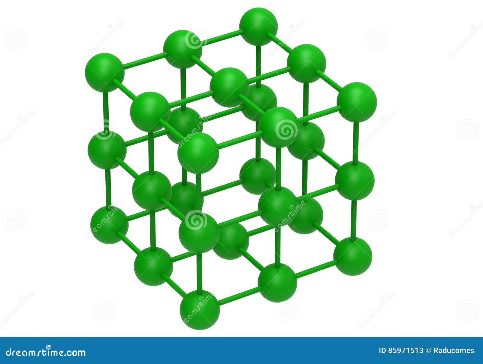 Green molecular structure stock illustration. Illustration of ...