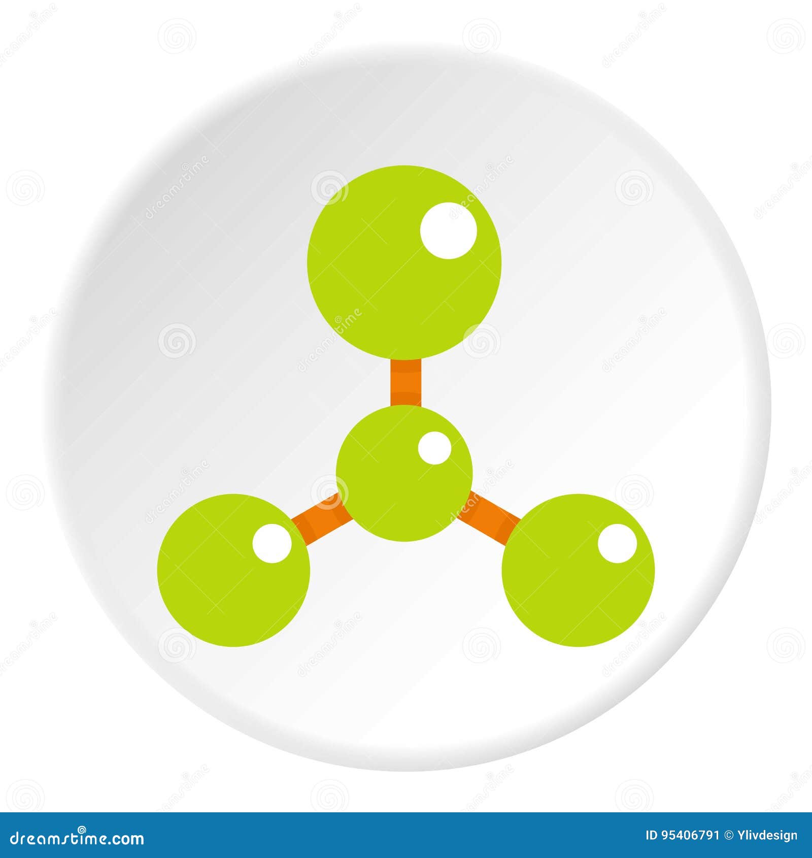 Green Molecule Structure Dna Icon Circle Stock Vector - Illustration of ...
