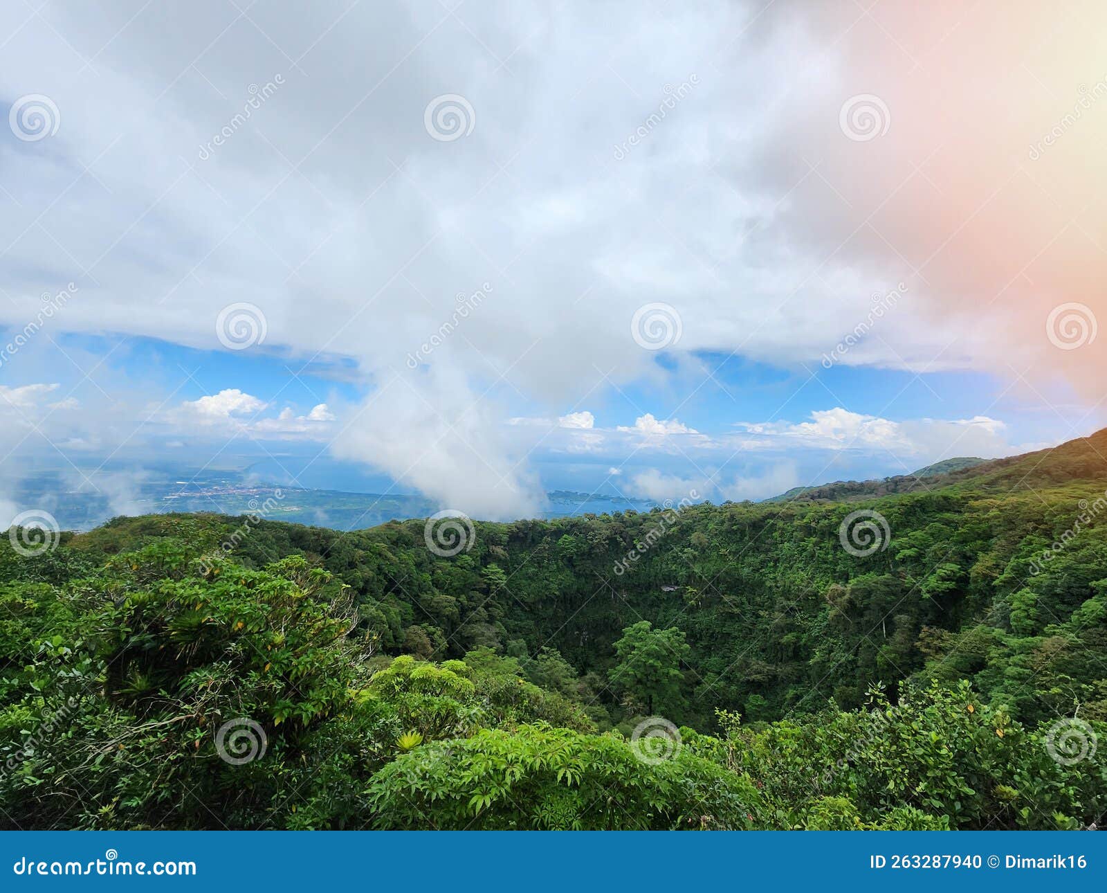 Green Mombacho Volcano Crater Stock Photo - Image of color, landscape ...