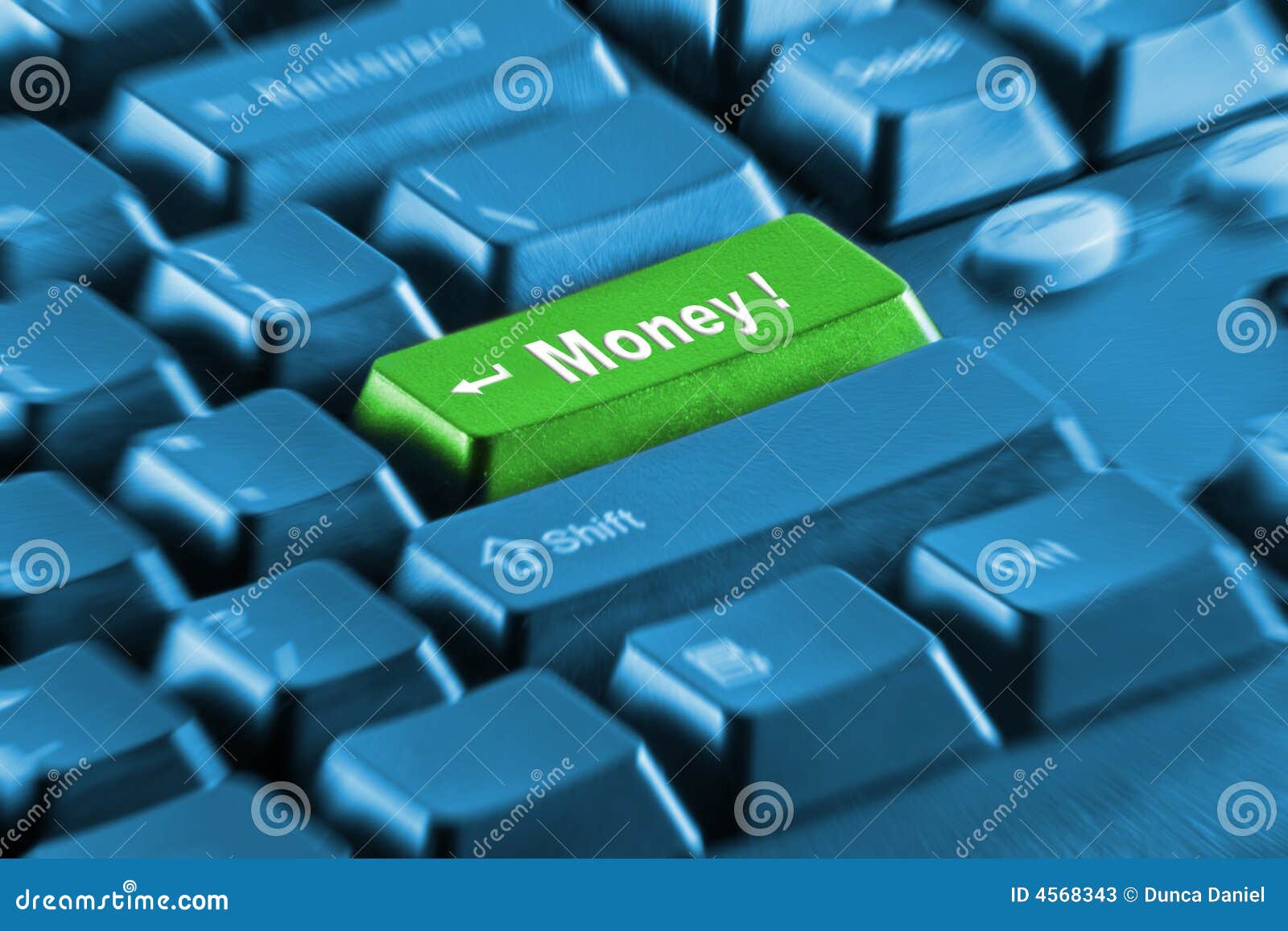 Green Money Key on Pc Keyboard Stock Image - Image of network, green ...