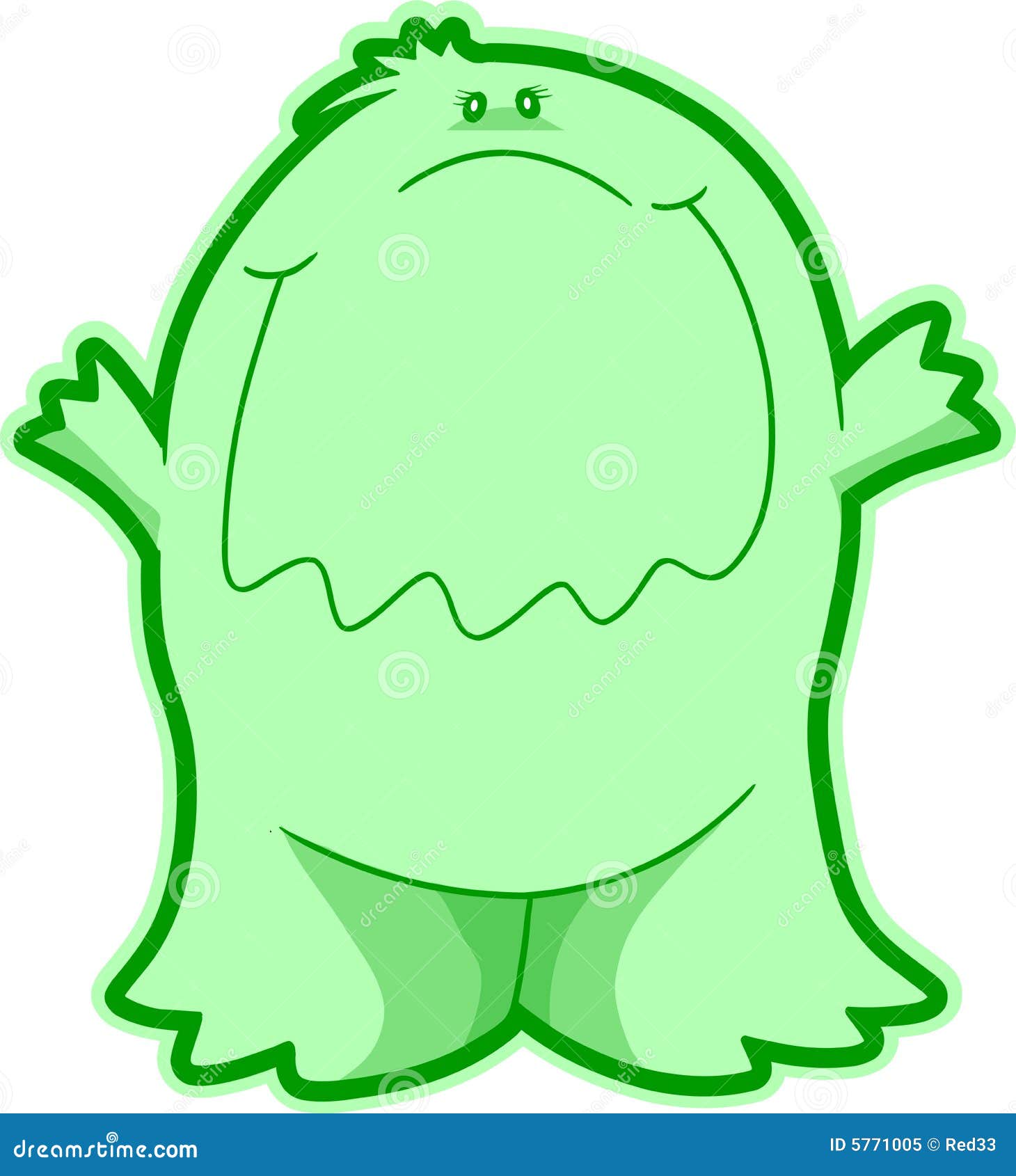 Green Monster Vector stock vector. Illustration of vector - 5771005