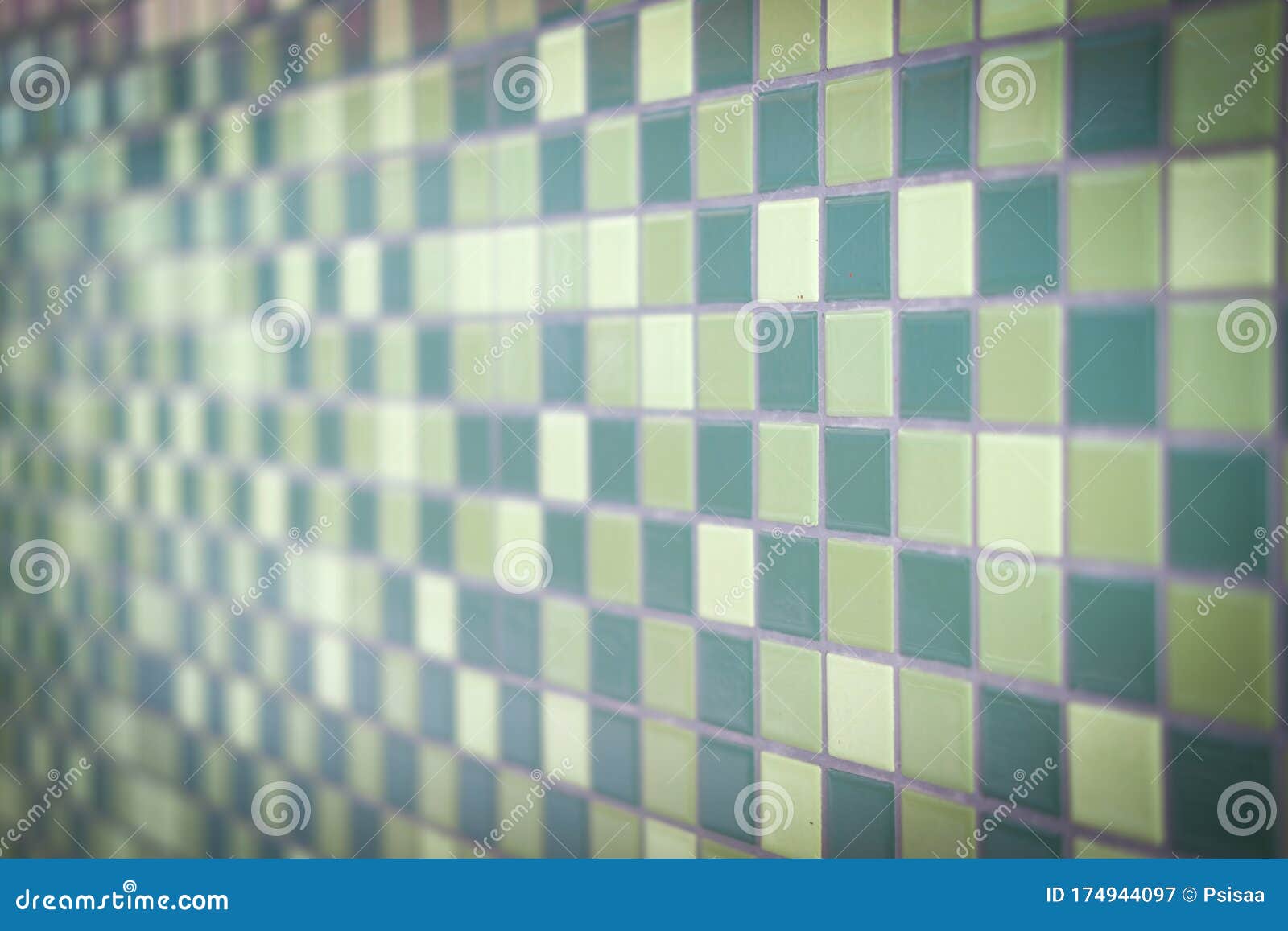 Green Mosaic Tile Texture Pattern Wall Background Stock Image - Image ...