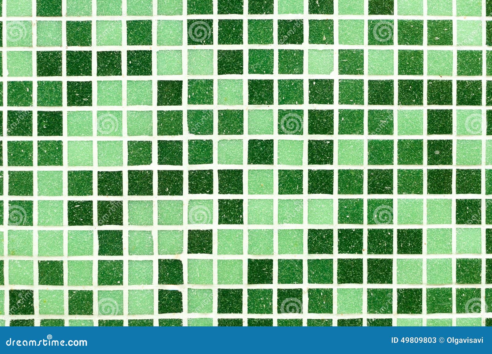 Green Mosaic Tiles Background Stock Illustration - Illustration of ...