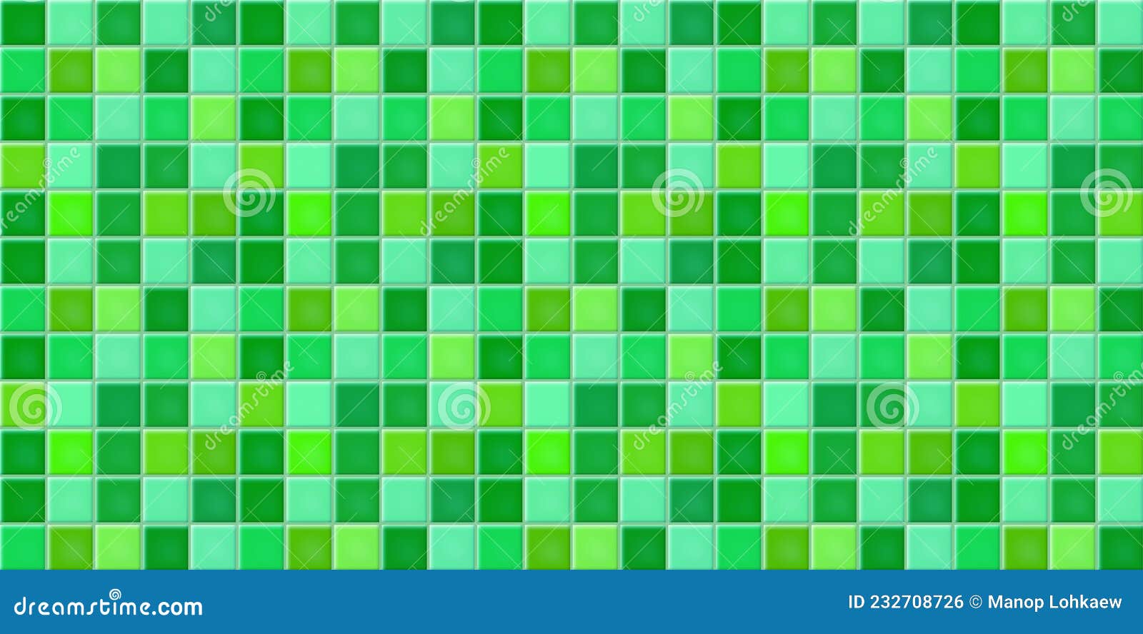 Green Mosaic Tiles Texture Abstract Background Vector Illustration ...