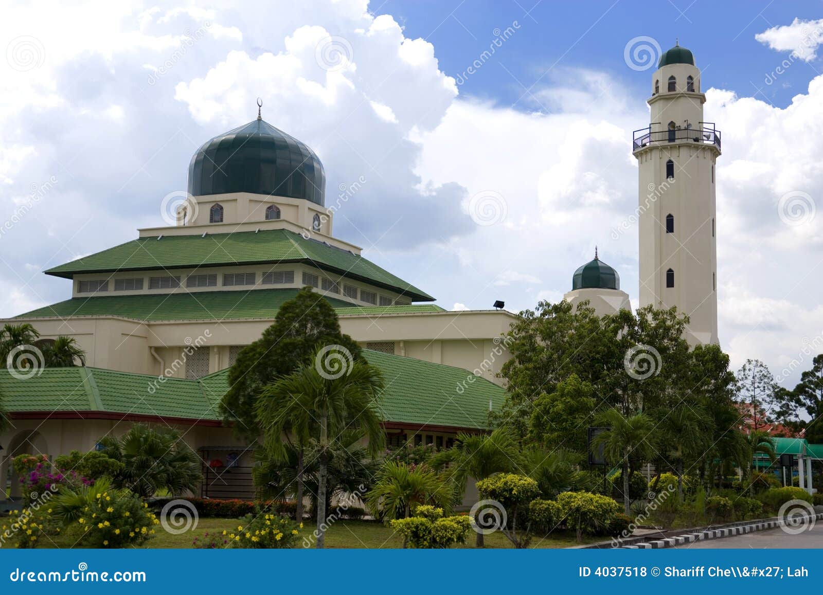 Green Mosque stock photo. Image of religious, holy, sacred - 4037518