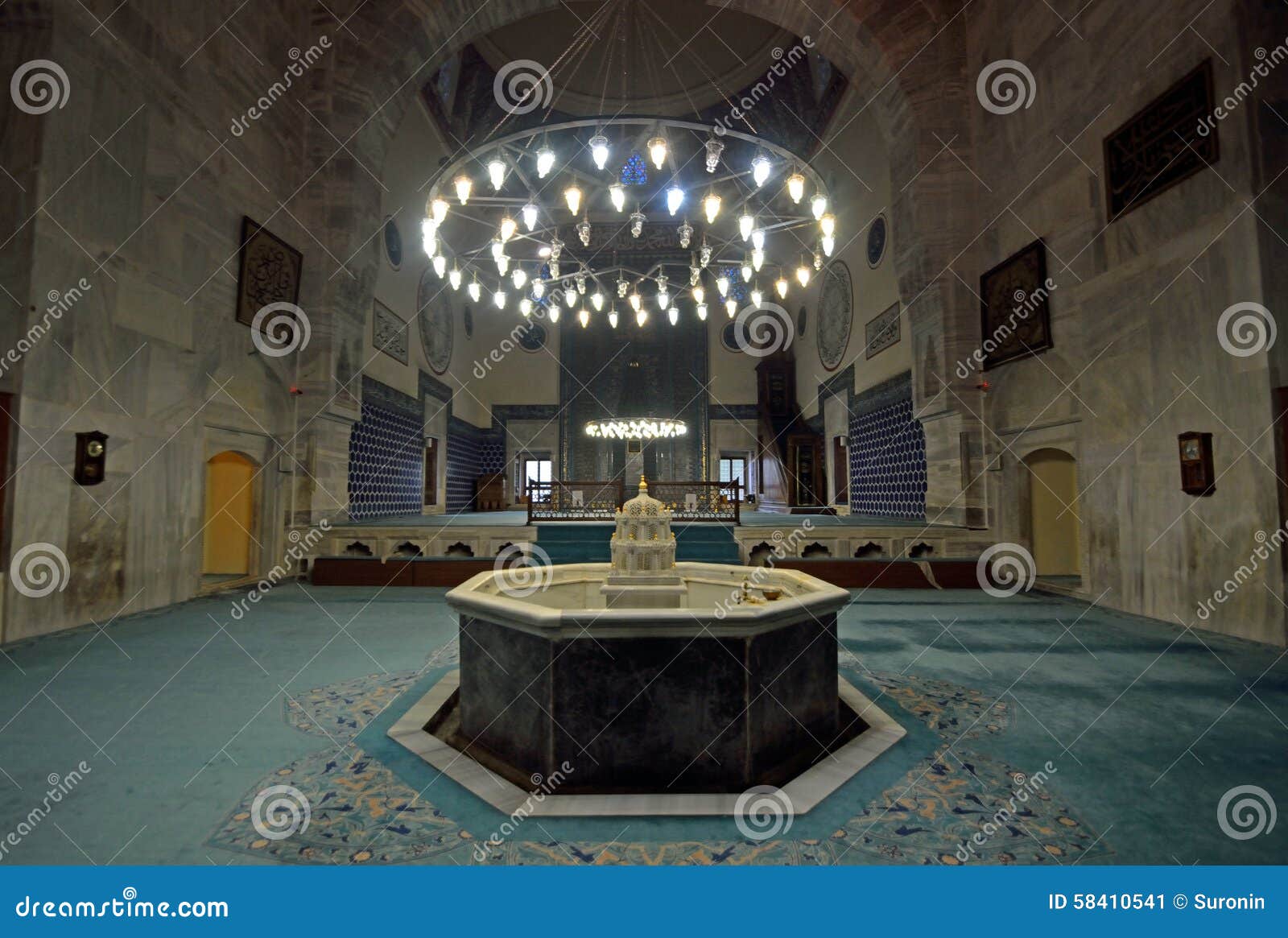 Green Mosque stock image. Image of landmark, green, yesil - 58410541