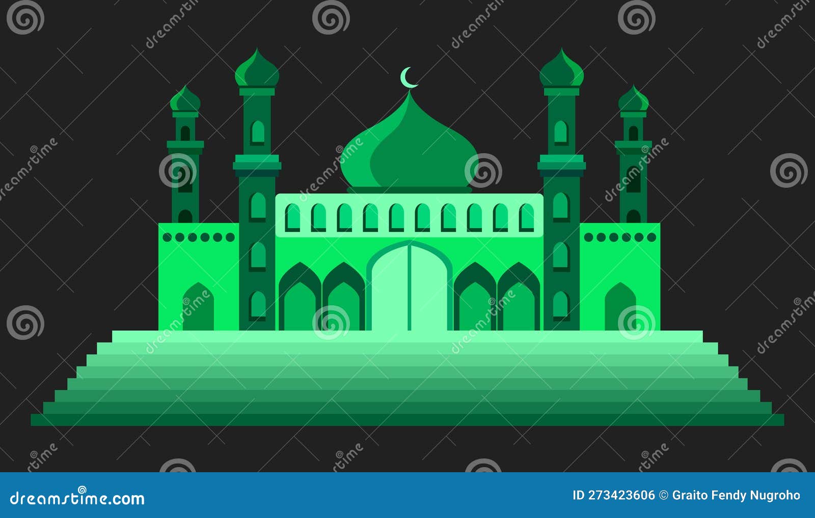 Mihrab Mosque, Ramadan Background With Golden Arch, Wit Opened Doors ...
