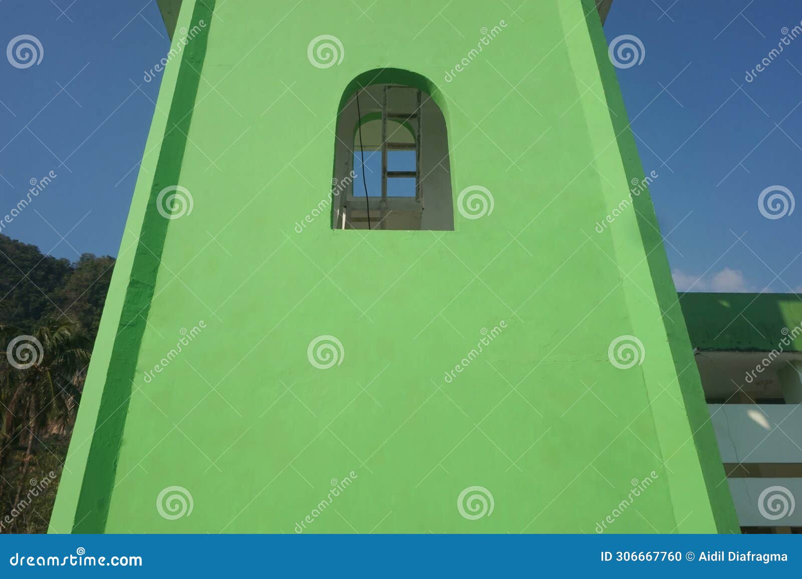 Green Mosque Wall Texture Suitable Stock Photo - Image of strength ...