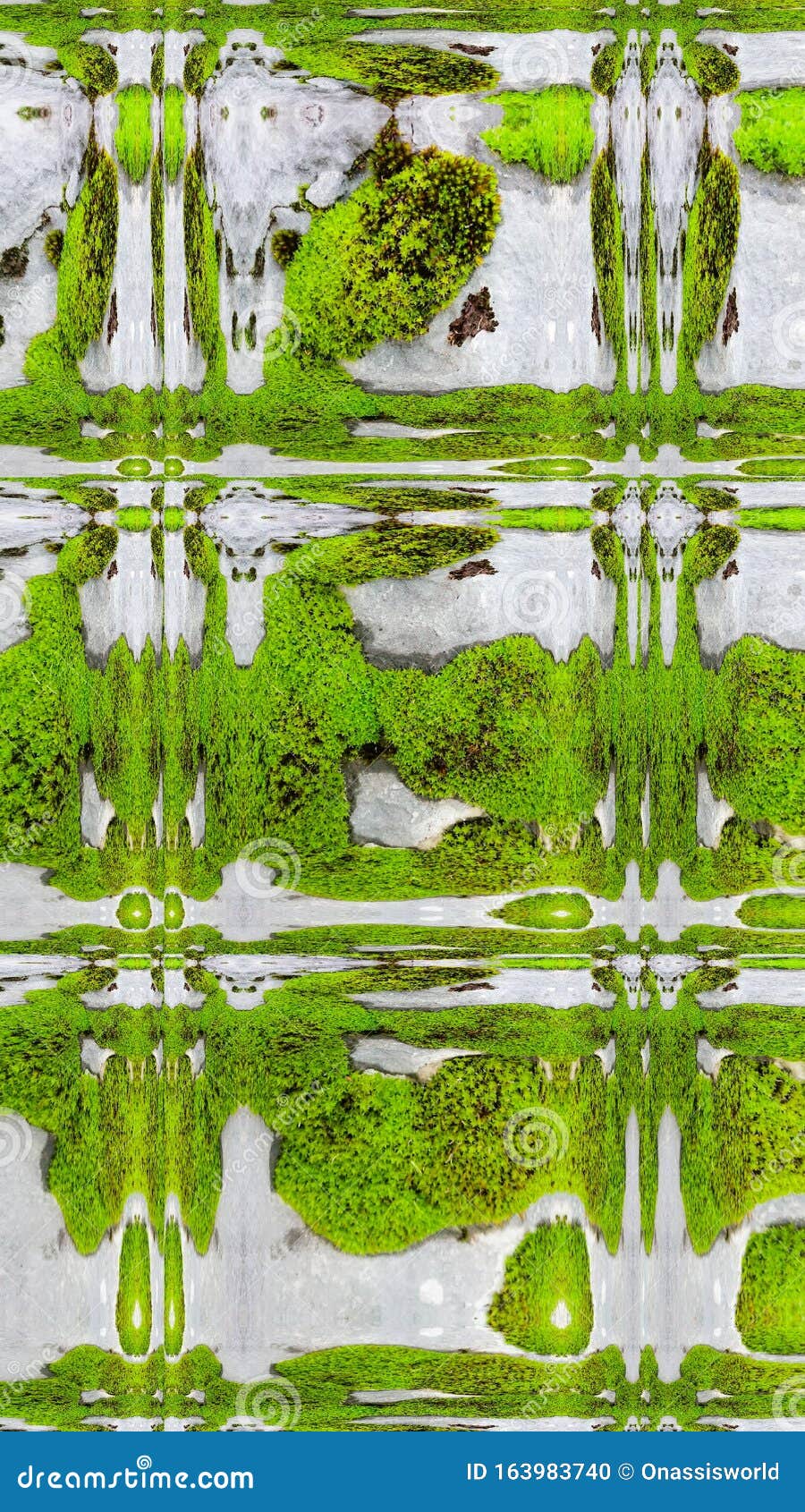 Green Moss on Rock Abstract Art Stock Photo - Image of green, abstract ...