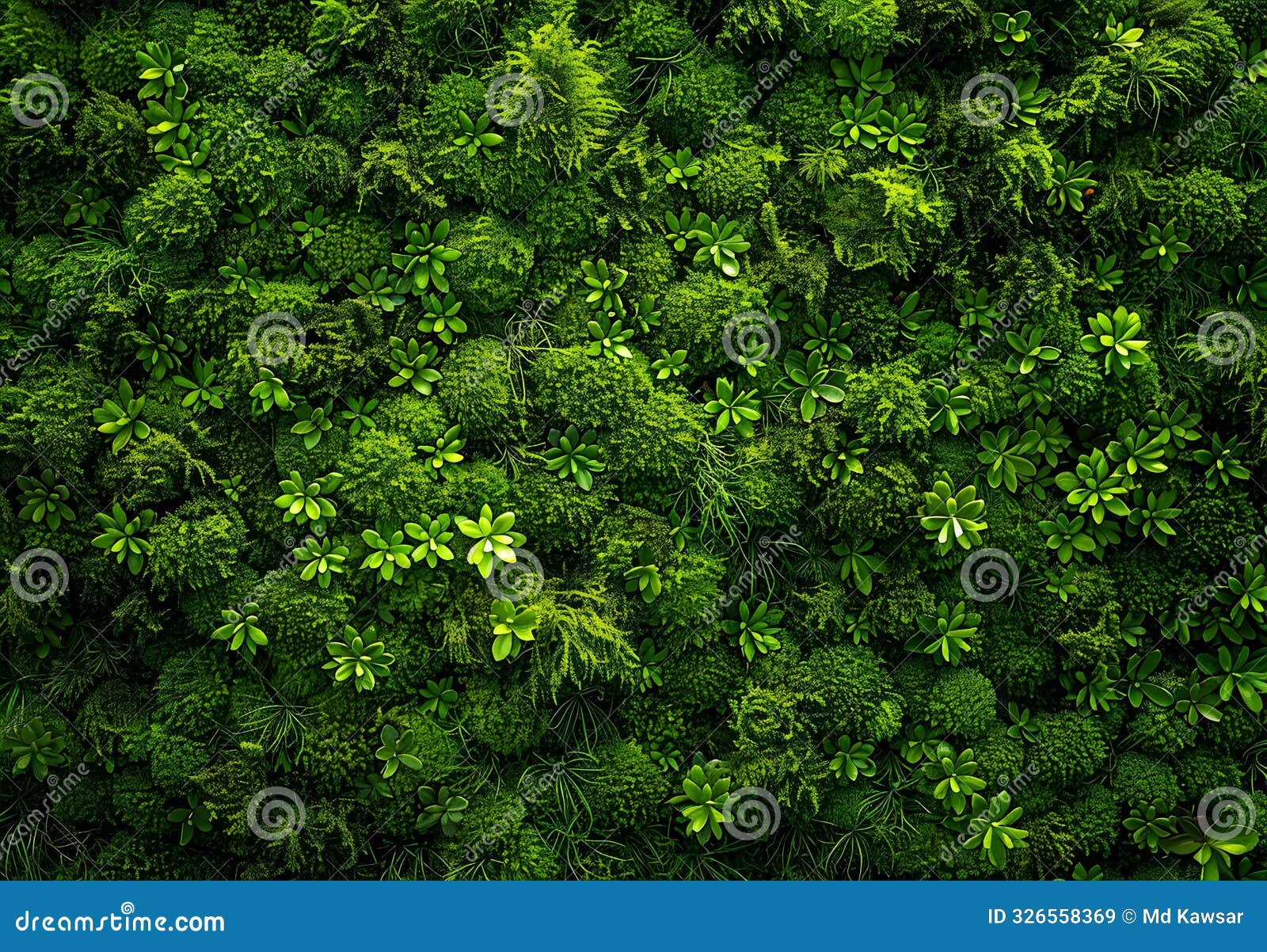 Green Moss Texture Background for Design Stock Illustration ...