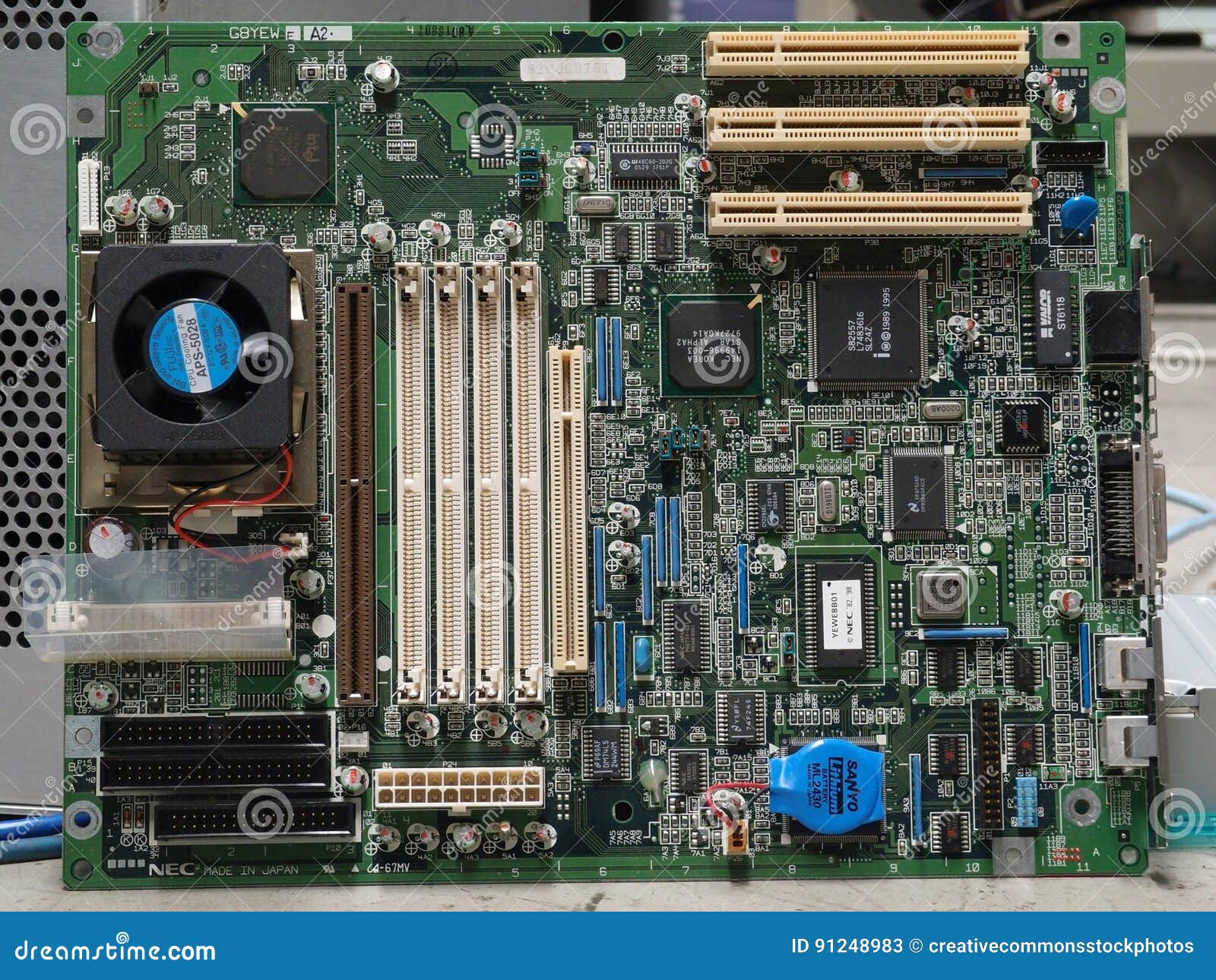 Green Motherboard Picture. Image: 91248983