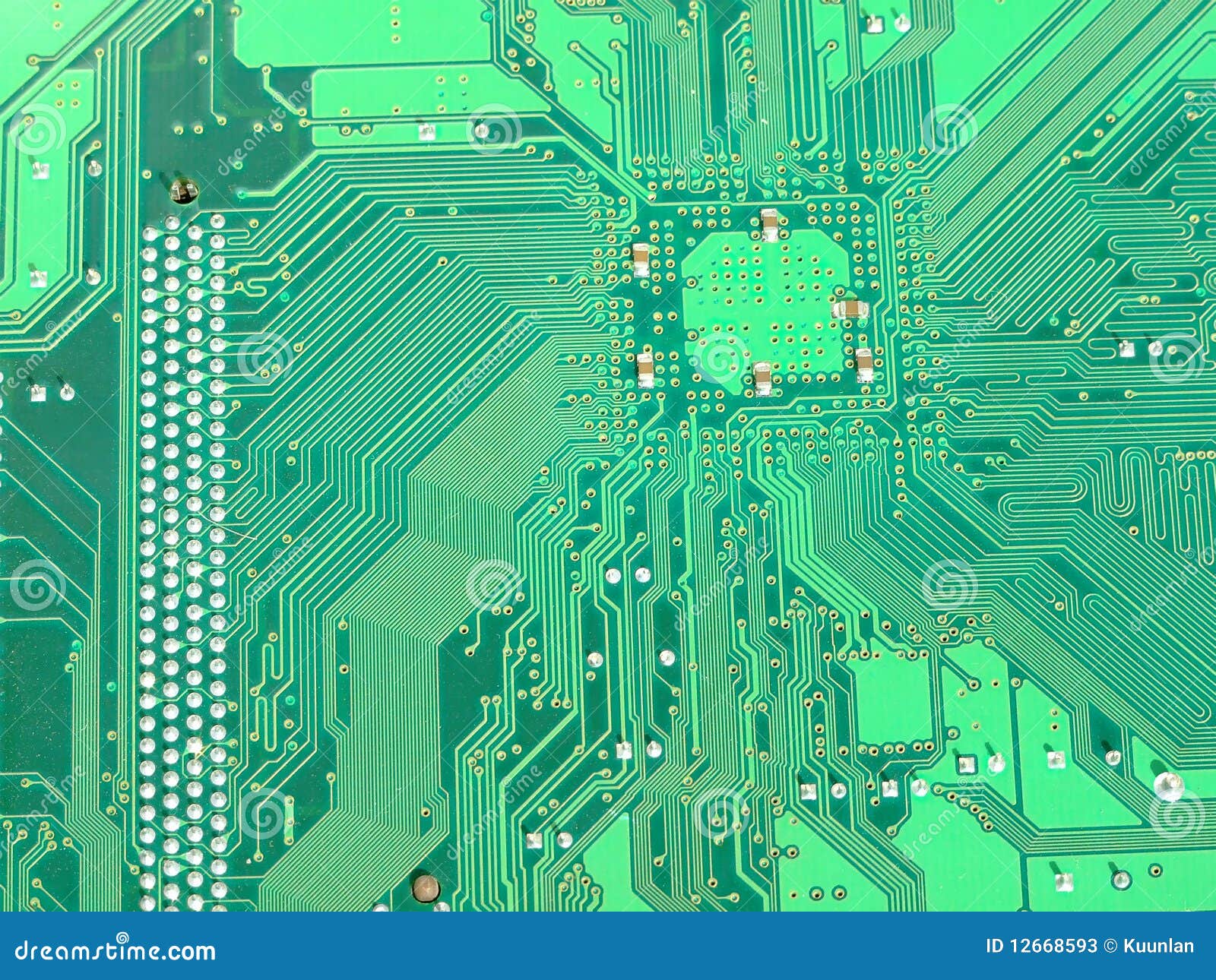 Green motherboard circuit stock image. Image of motherboard - 12668593