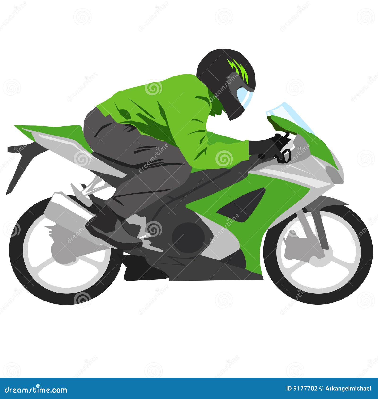 Green Motorcycle Stock Illustrations – 3,897 Green Motorcycle Stock ...
