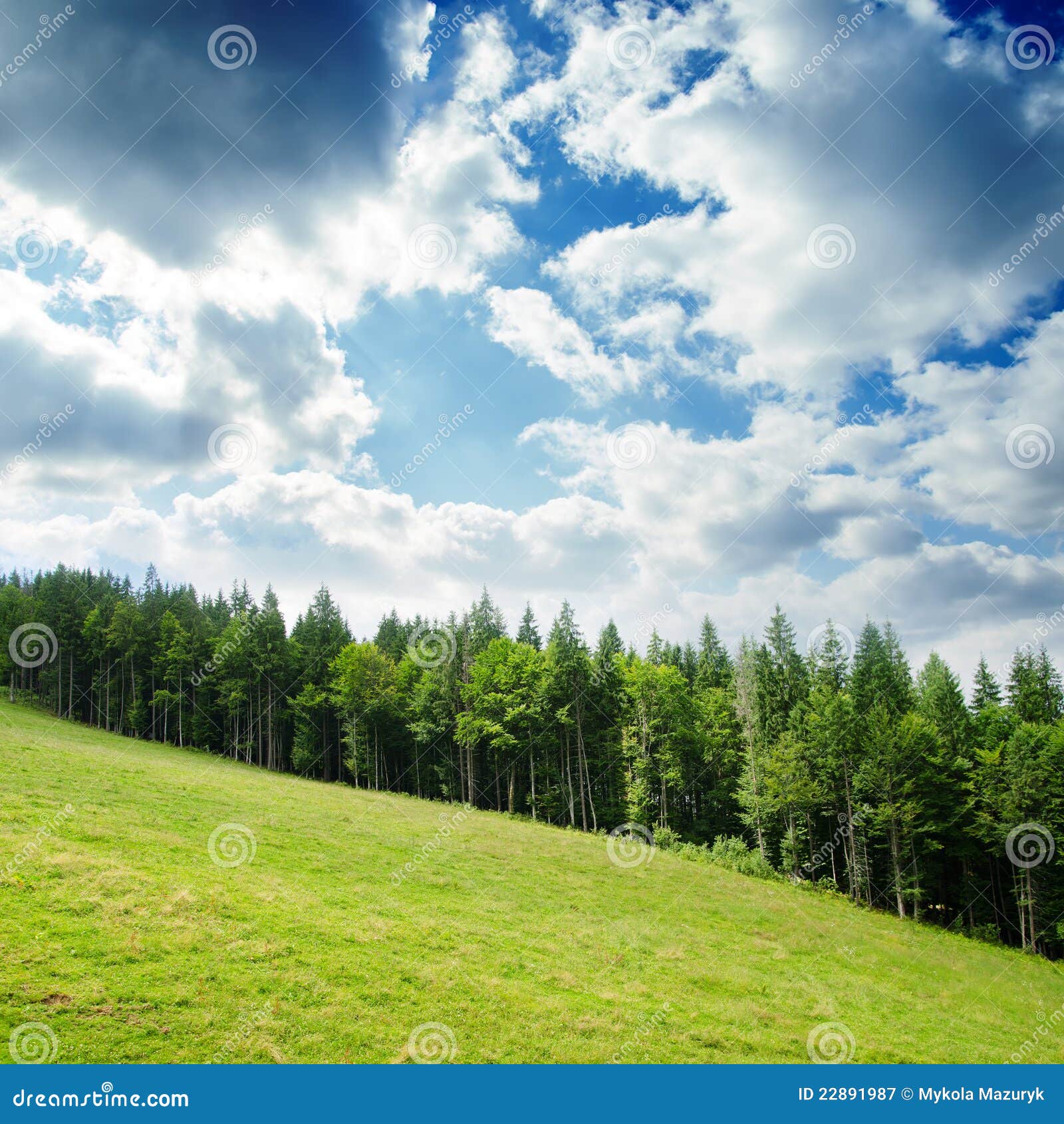 Green mountain landscape stock image. Image of perspective - 22891987