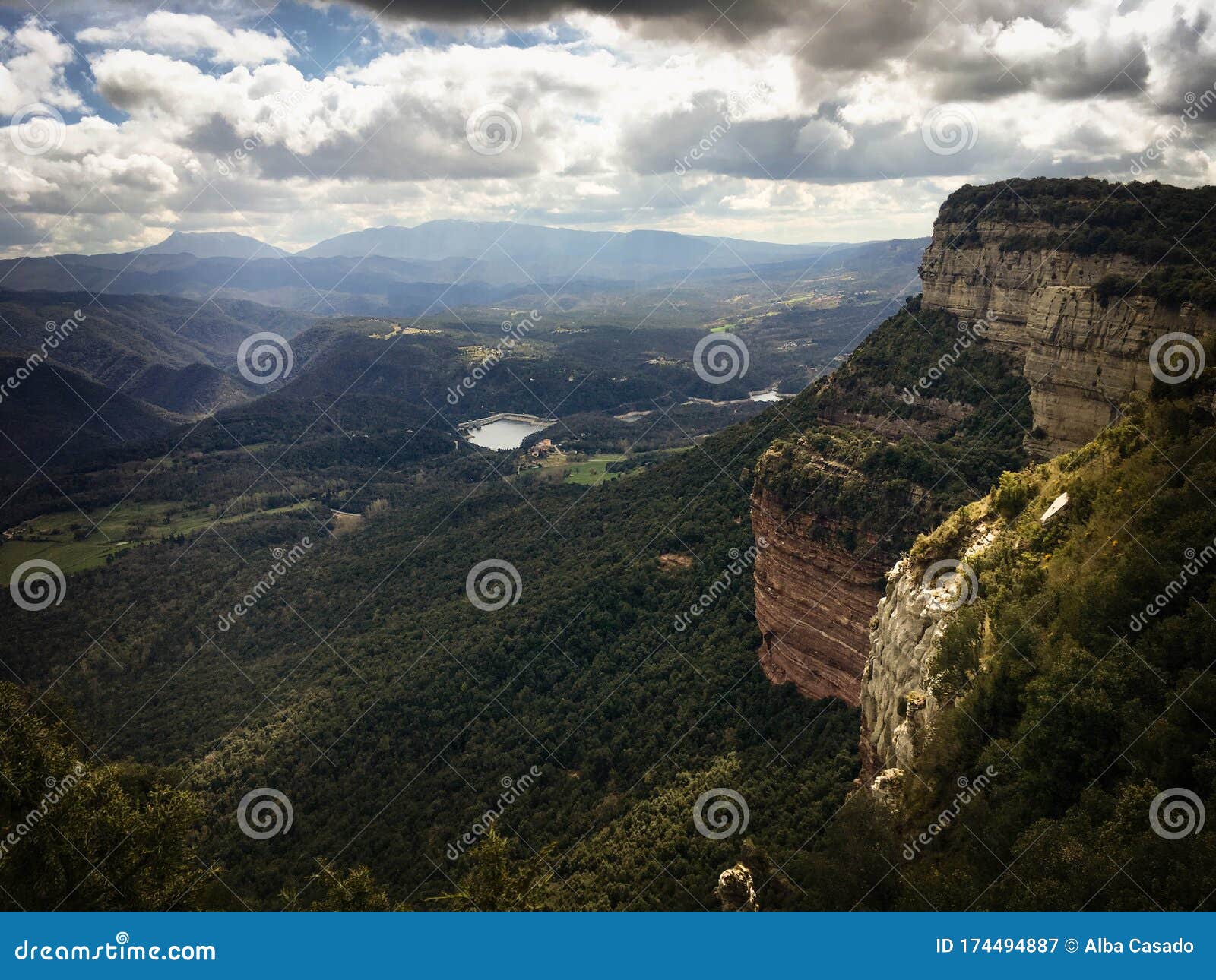 Green mountain ridge scene stock image. Image of peaceful - 174494887