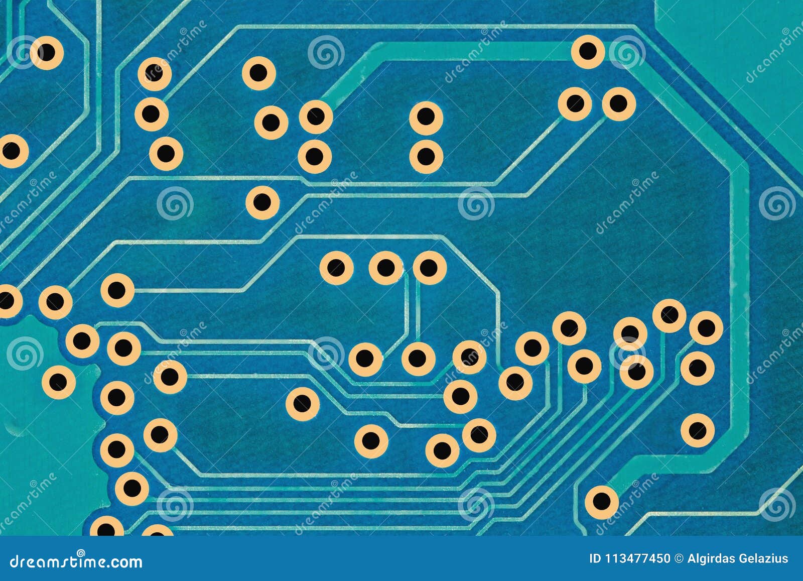 Green Mounting Plate for Electronic Components Stock Photo - Image of ...