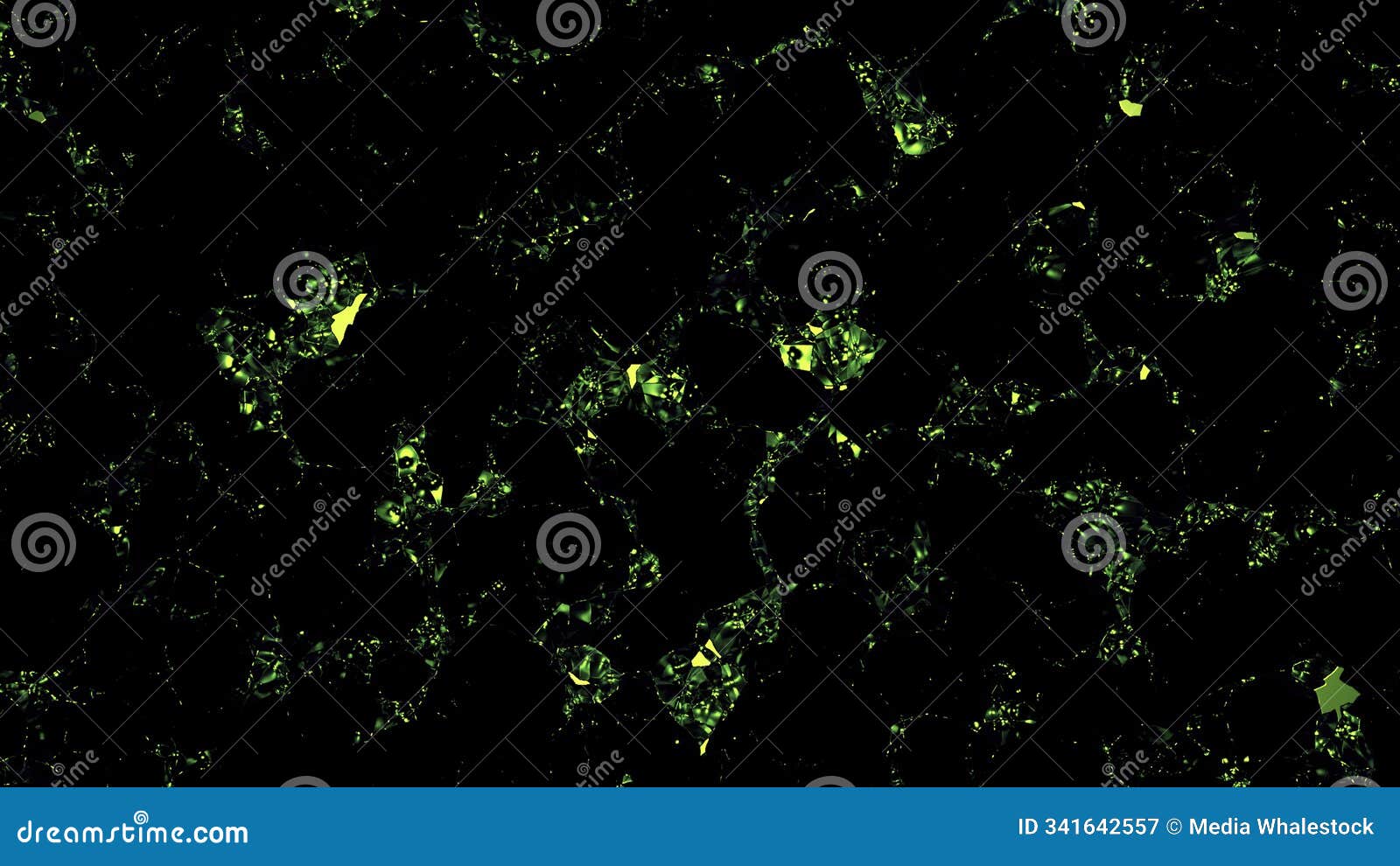 Green Movement of Small Particles Motion Background. Design. Shining ...