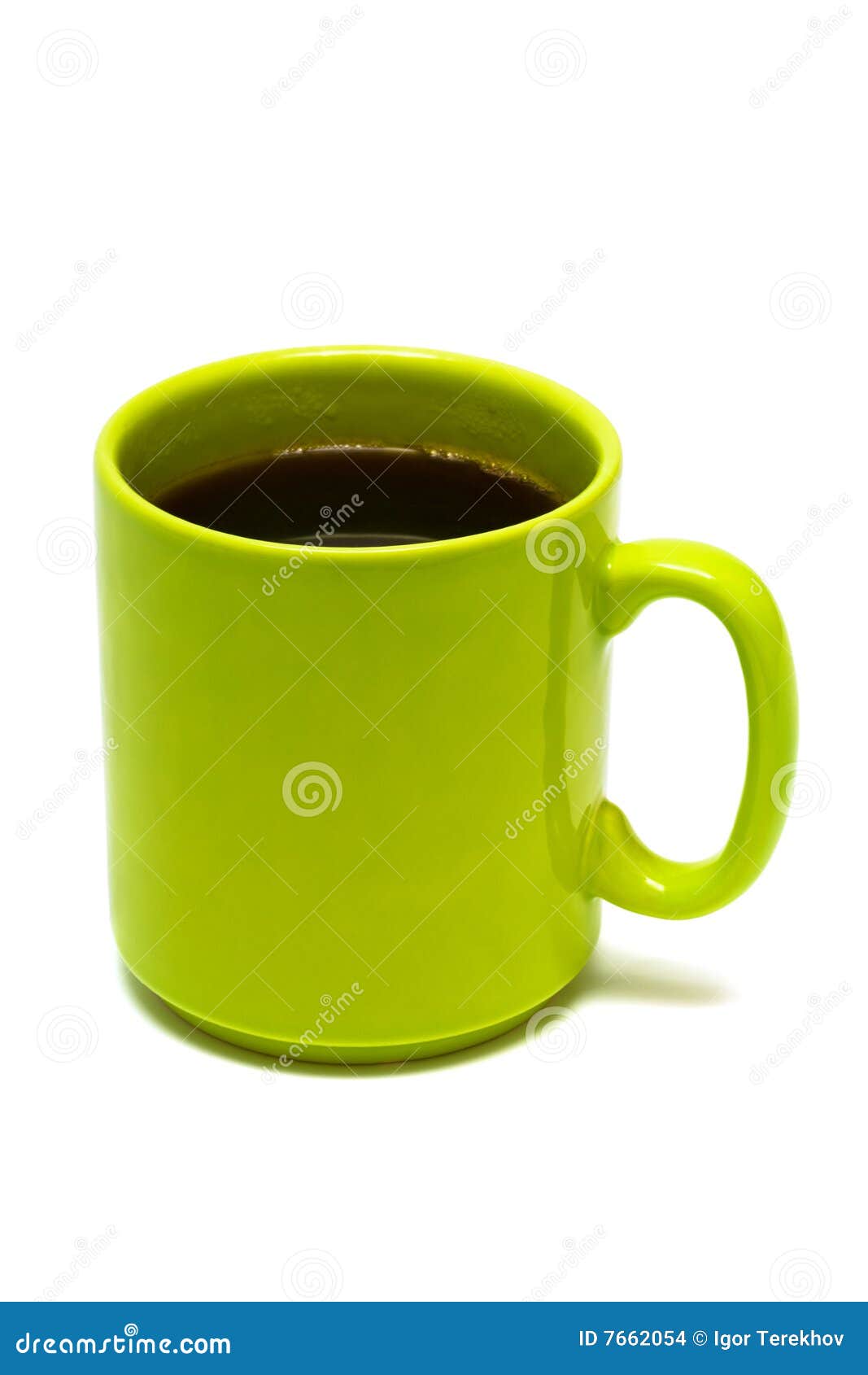 Green mug from coffee stock photo. Image of shadow, white - 7662054