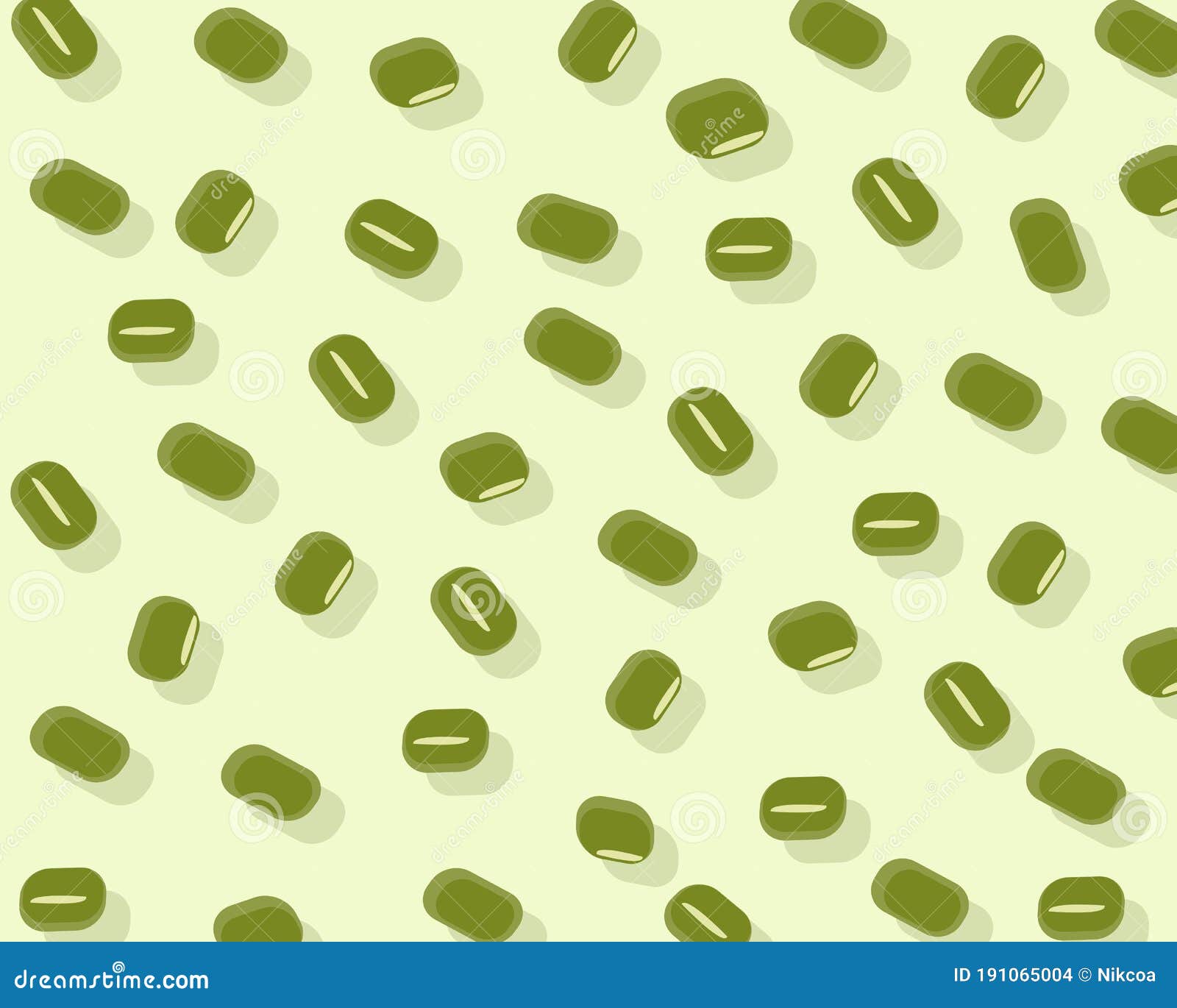 Set Of Realistic Mung Beans And Sprouts . Vector Illustration Isolated ...