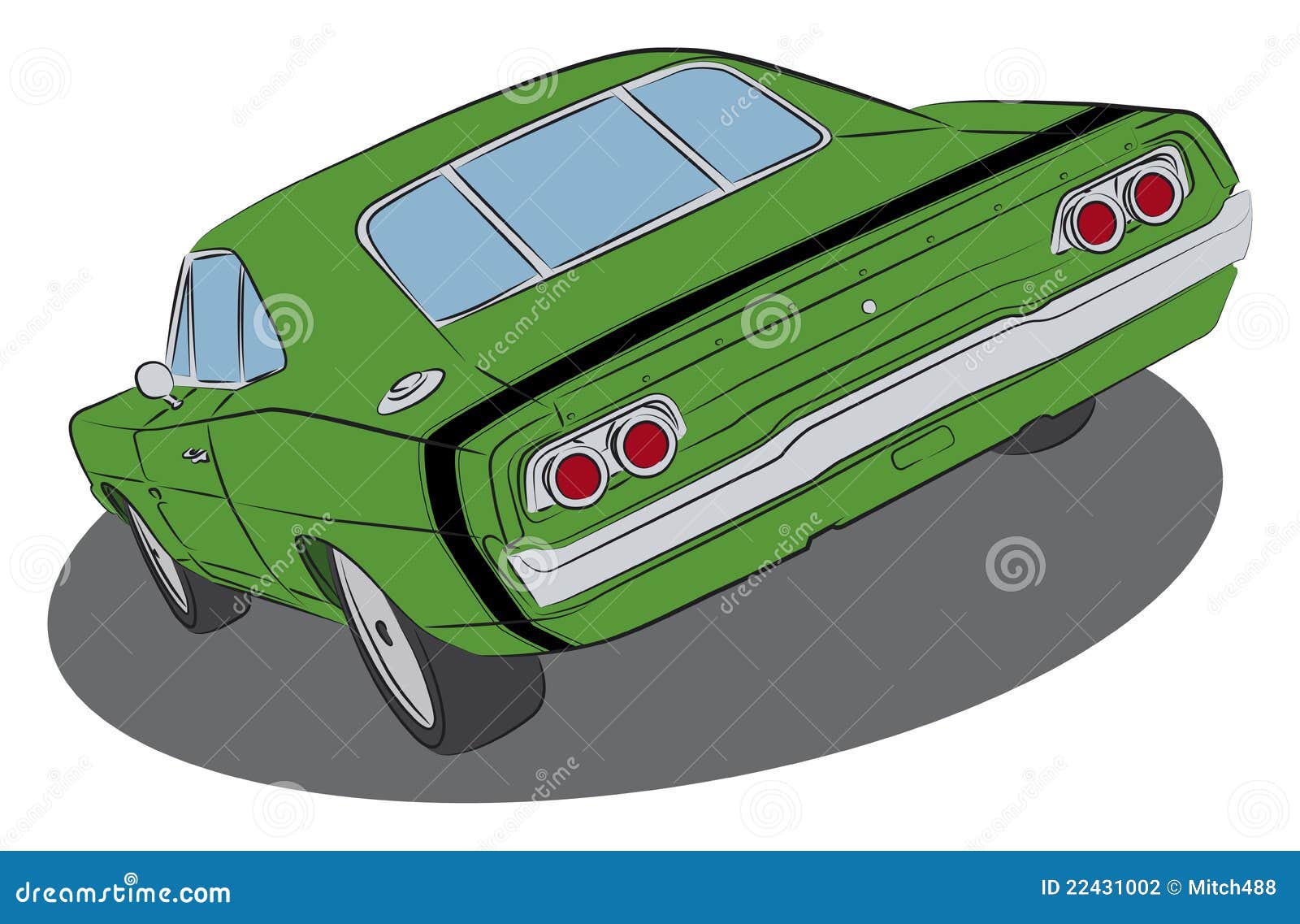 Muscle Cars Drawings Side View