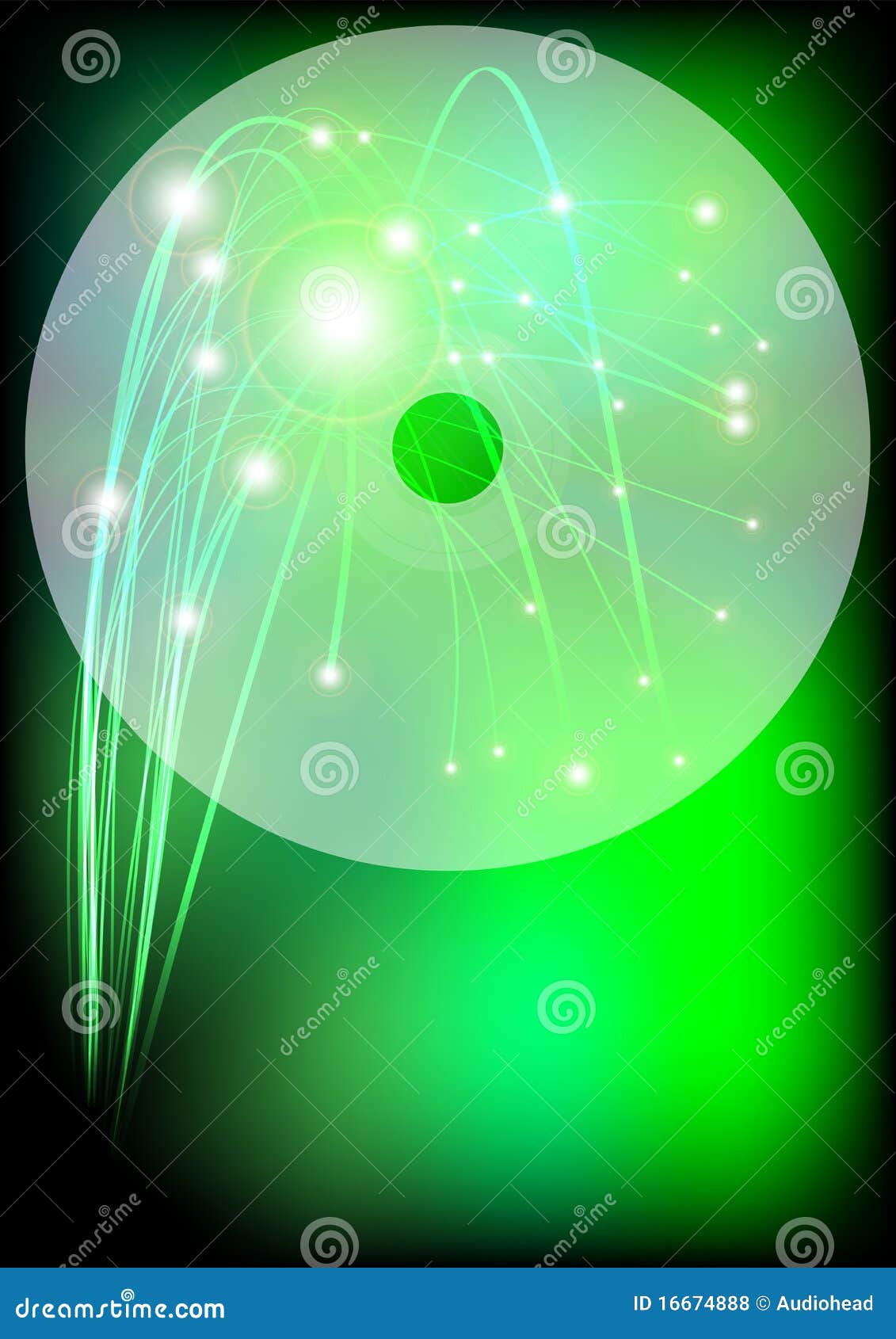 Green Music Background stock vector. Illustration of sound - 16674888