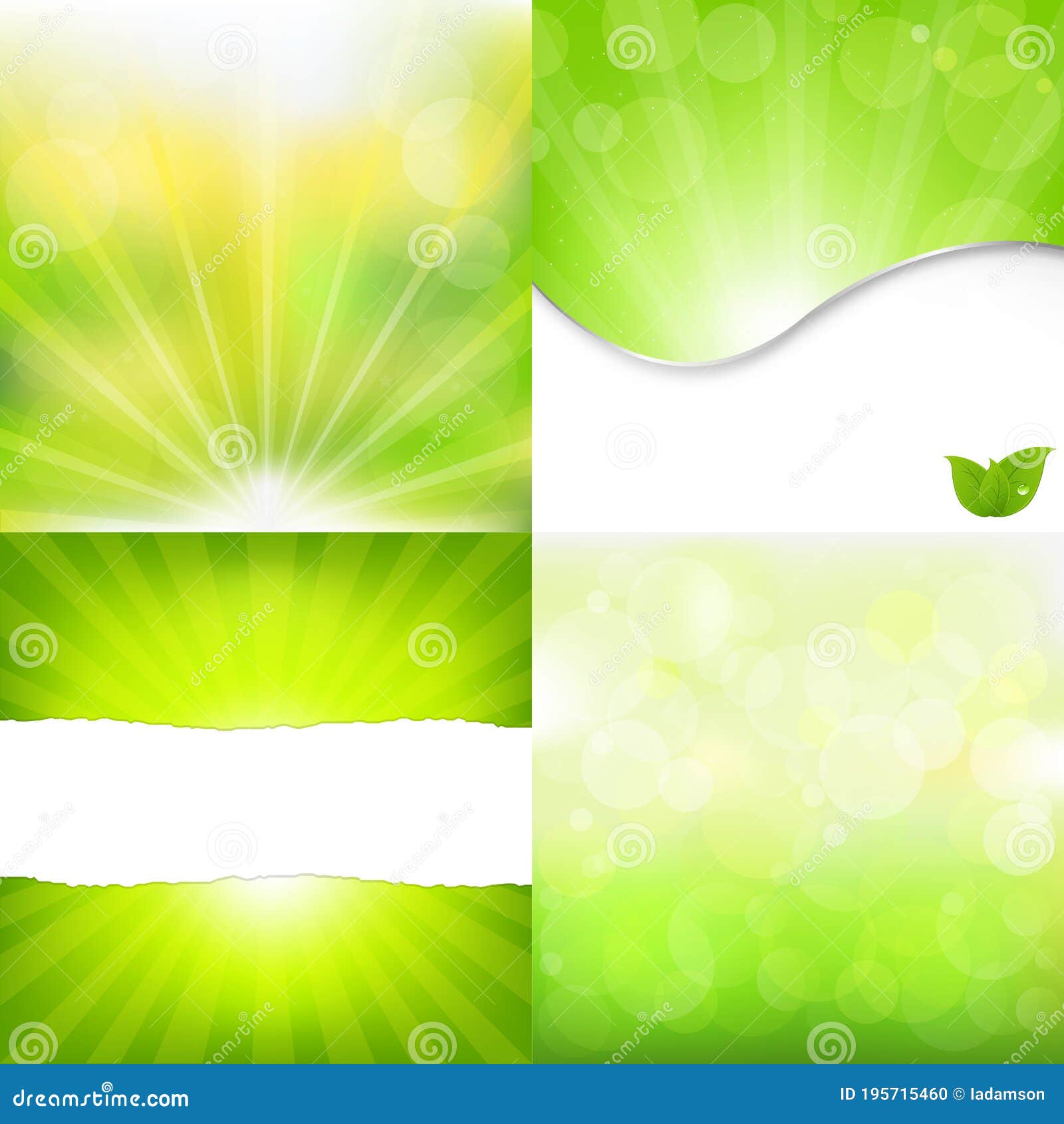 Green Nature Backgrounds stock vector. Illustration of colorful - 195715460