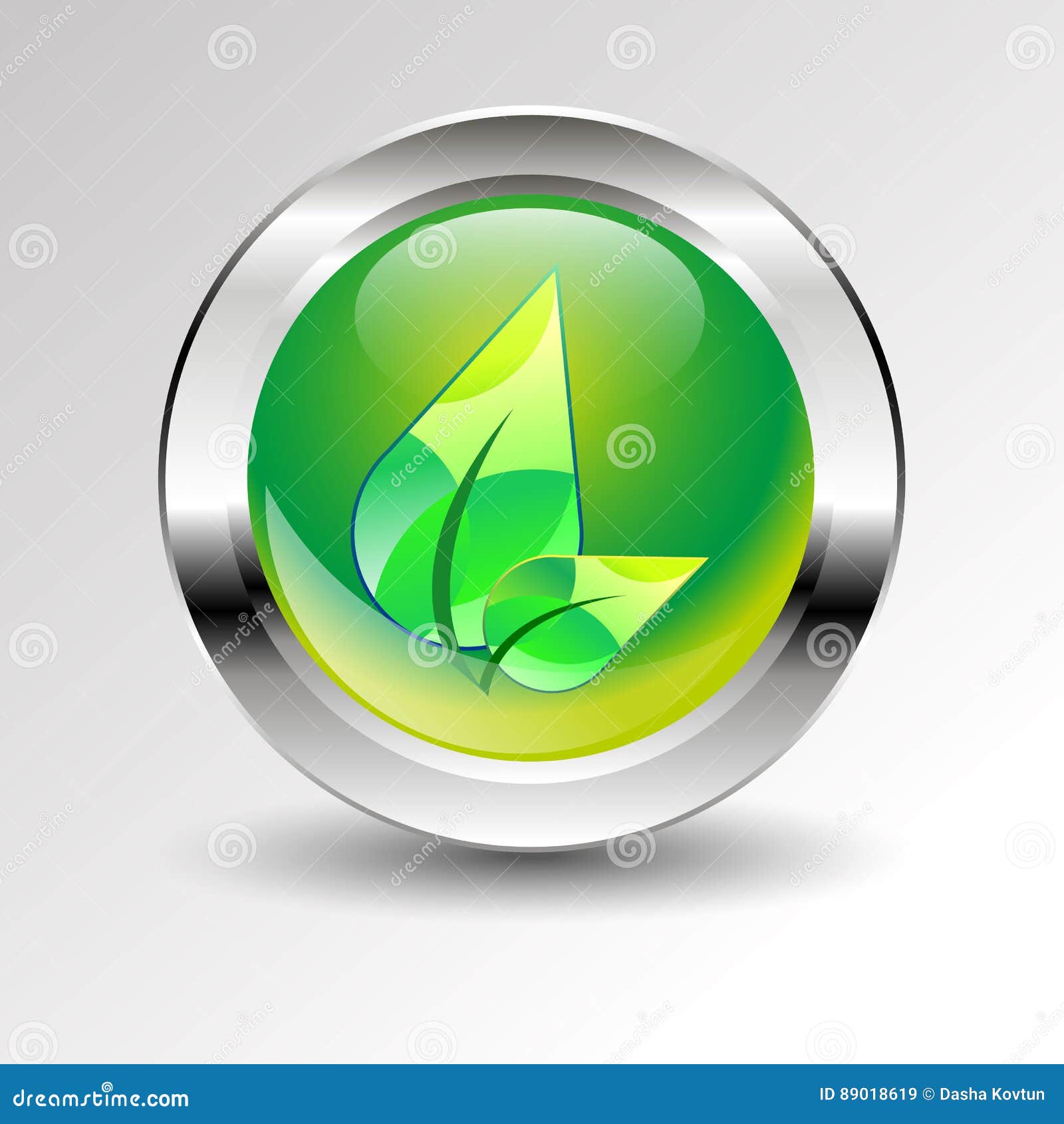 Green Nature Leaf Vector Eco Environment Plant Ecology Stock Vector ...