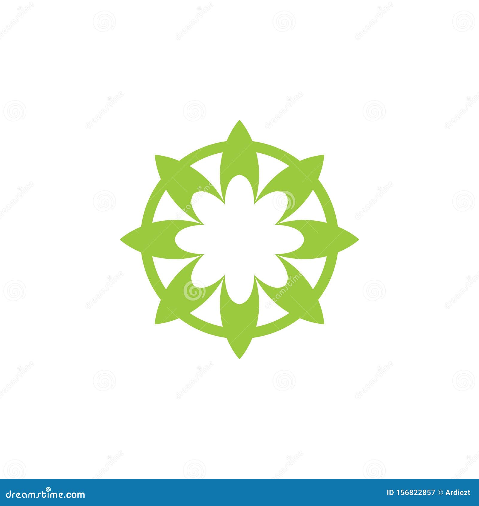 Green Nature Icon Logo Vector Template. Stock Vector - Illustration of ...