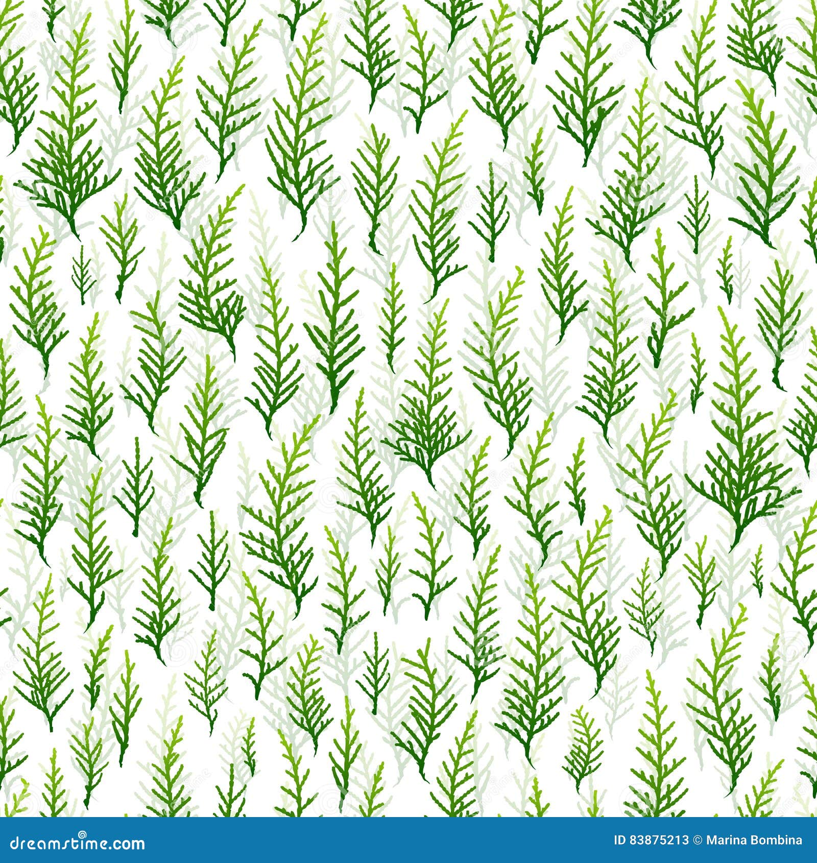 Green Nature Seamless Pattern Background Vector Stock Vector ...